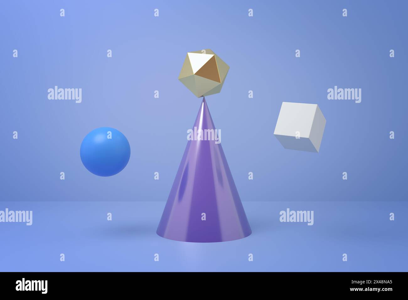 Abstract geometric shapes balance composition Stock Photo - Alamy