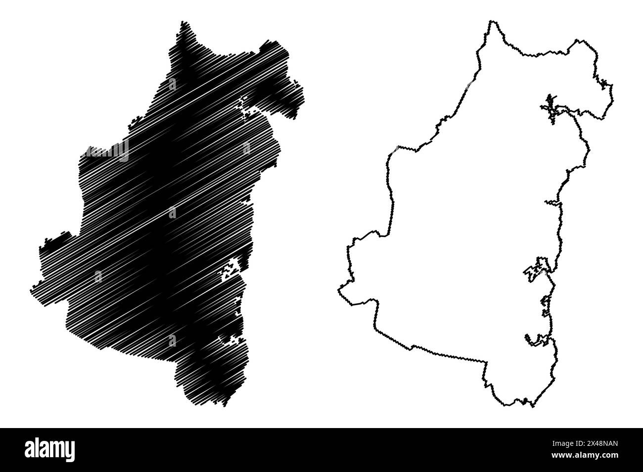 Eurobodalla outline map hi-res stock photography and images - Alamy