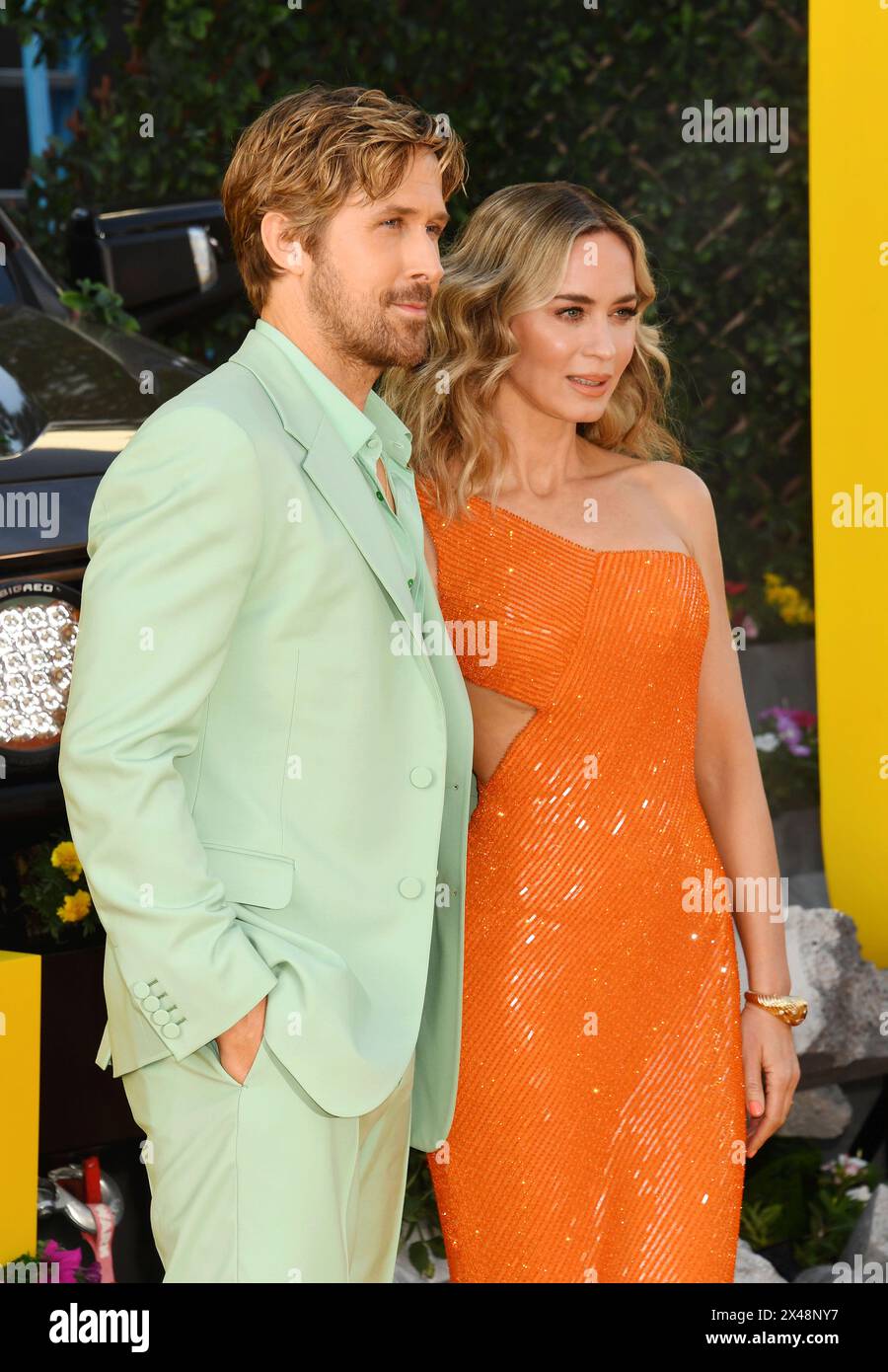 HOLLYWOOD, CALIFORNIA - APRIL 30: (L-R) Ryan Gosling and Emily Blunt ...
