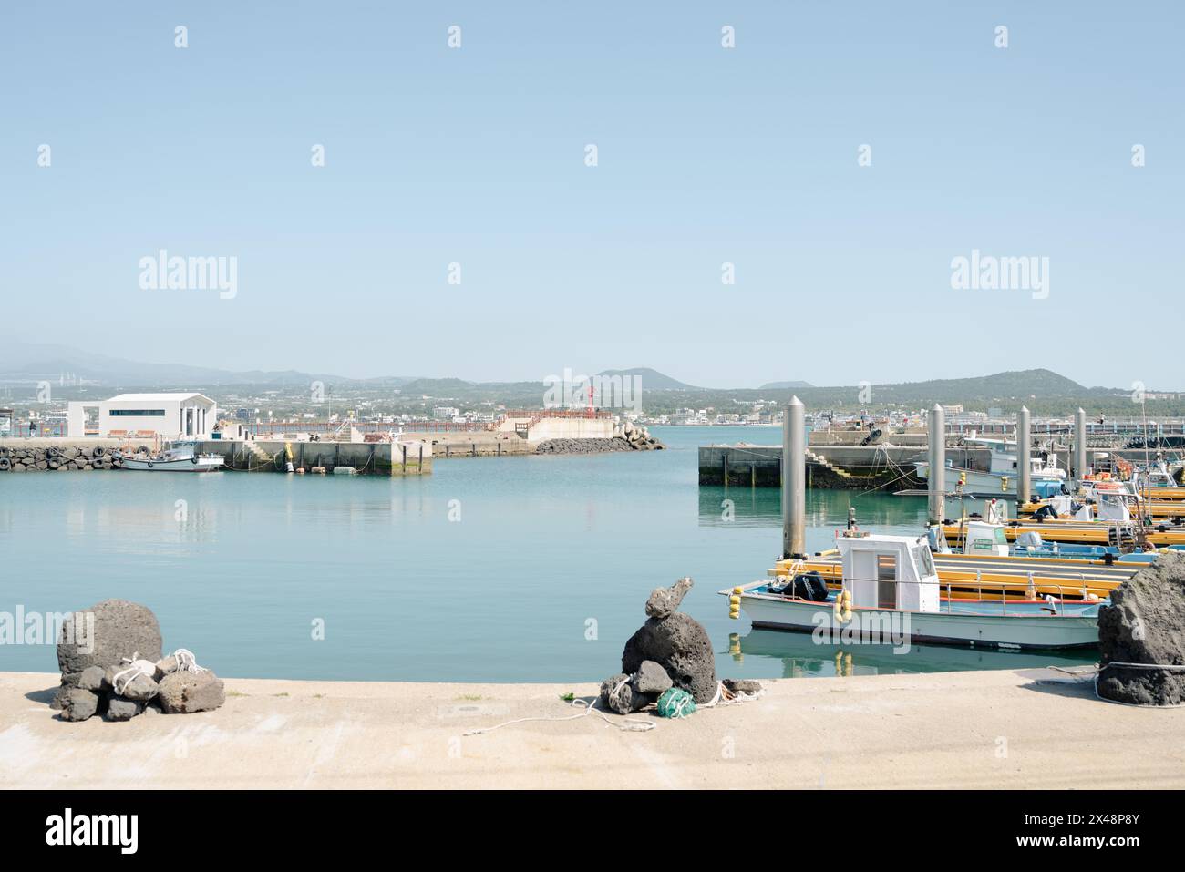 Jeju island, Korea - April 25, 2024 : Biyangdo Island port Stock Photo ...