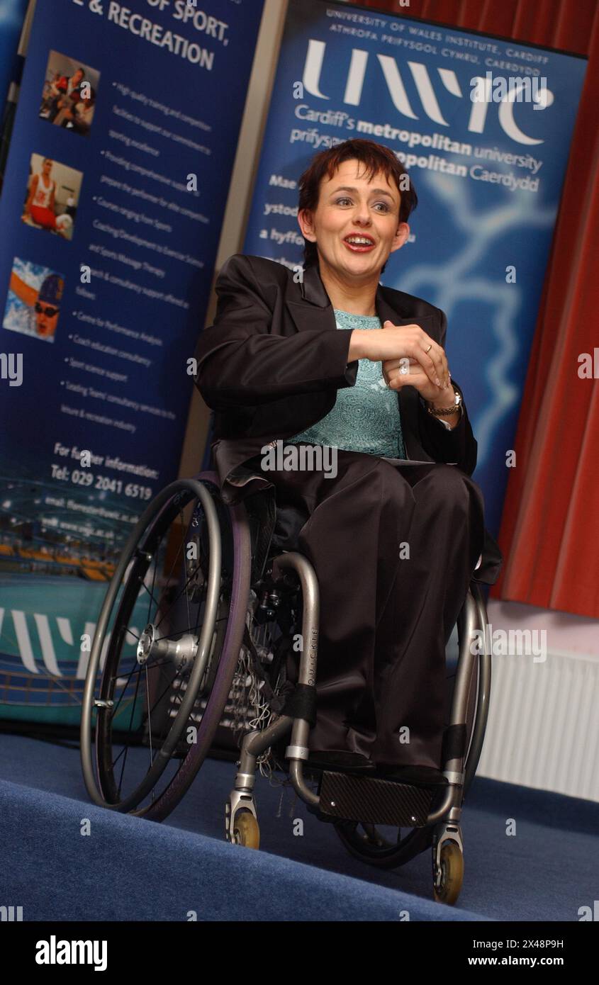 Paralympic athlete Tanni Grey-Thompson pictured 18/5/05 Stock Photo - Alamy