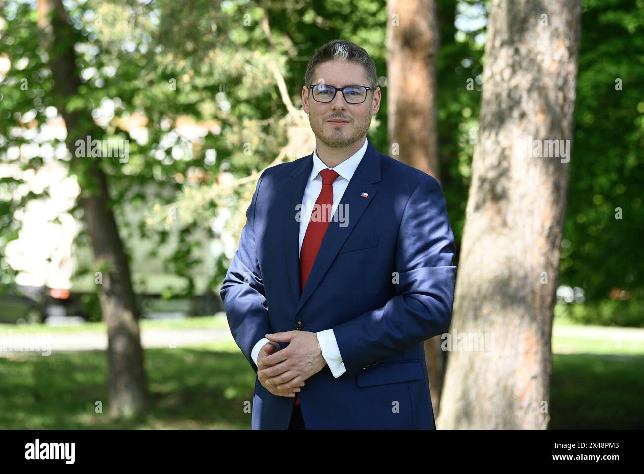 Zlin, Czech Republic. 01st May, 2024. Martin Hlavacek poses for ...