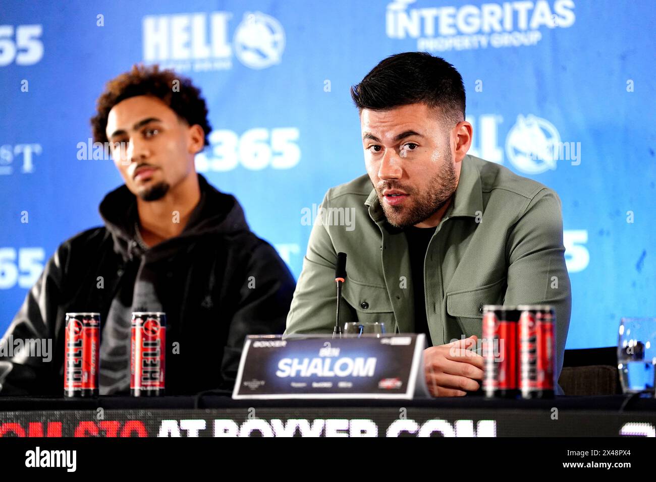 BOXXER CEO Ben Shalom during a press conference at the 1901 Ballroom at ...