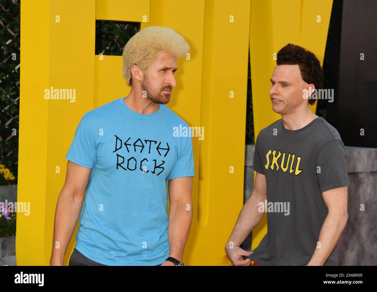 HOLLYWOOD, CALIFORNIA - APRIL 30: (L-R) Ryan Gosling and Mikey Day ...