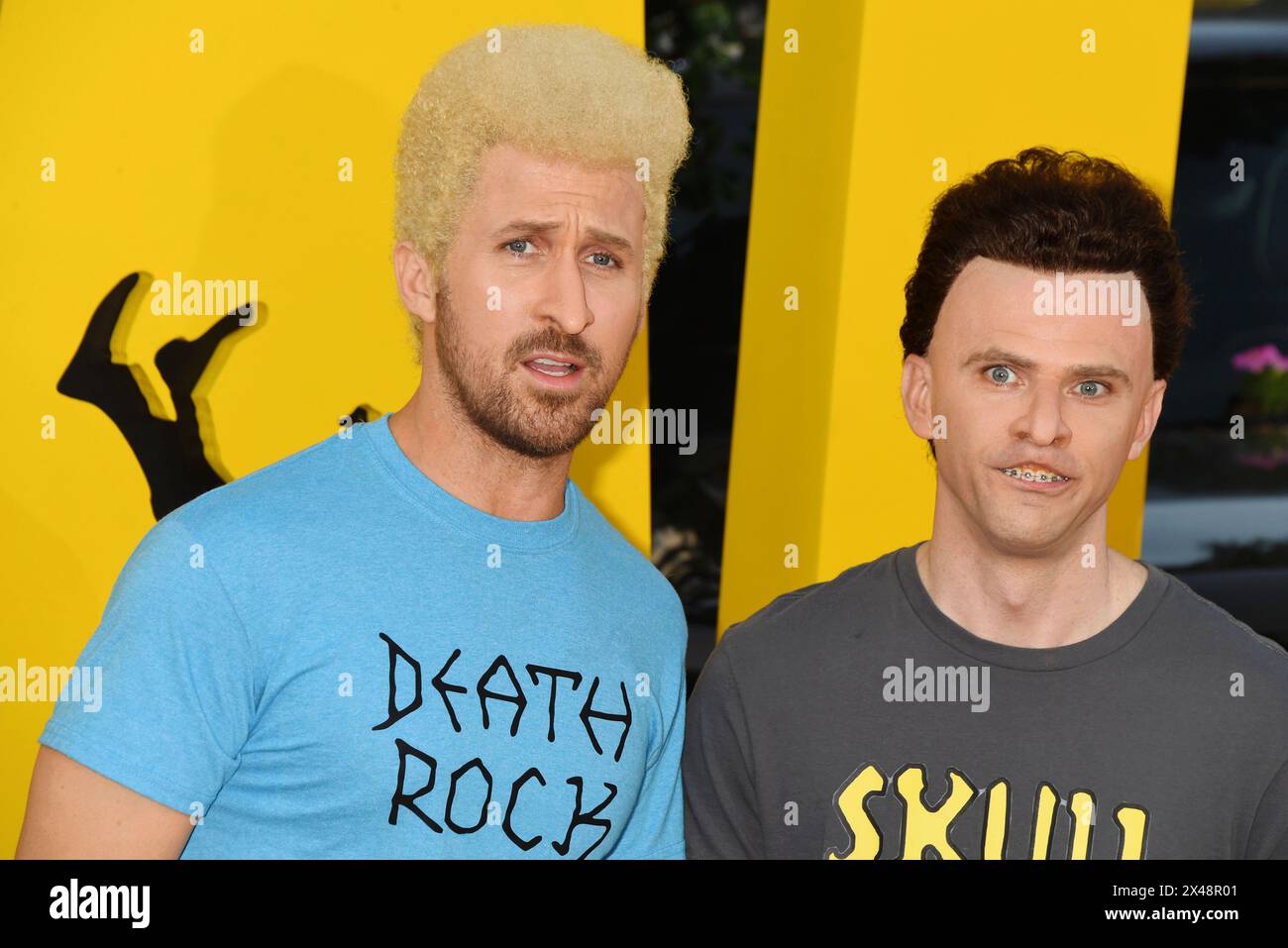 HOLLYWOOD, CALIFORNIA - APRIL 30: (L-R) Ryan Gosling and Mikey Day ...