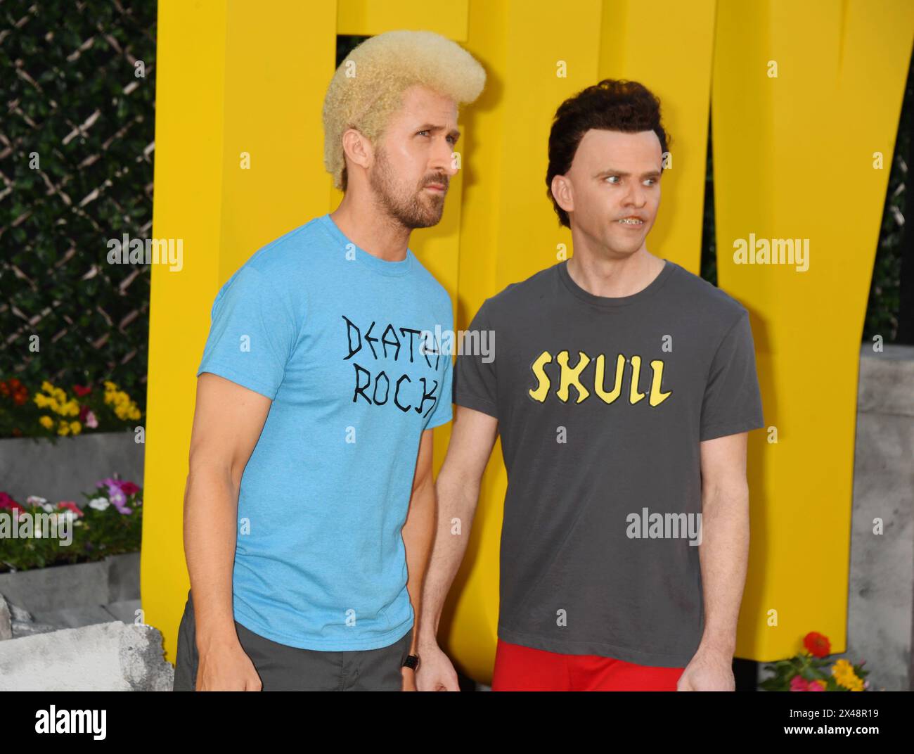 HOLLYWOOD, CALIFORNIA - APRIL 30: (L-R) Ryan Gosling and Mikey Day ...