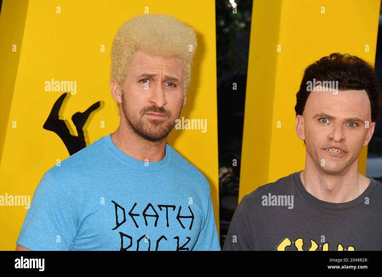 HOLLYWOOD, CALIFORNIA - APRIL 30: (L-R) Ryan Gosling and Mikey Day ...