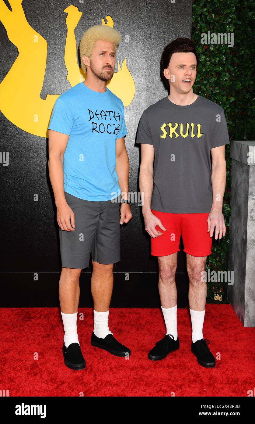 HOLLYWOOD, CALIFORNIA - APRIL 30: (L-R) Ryan Gosling and Mikey Day ...