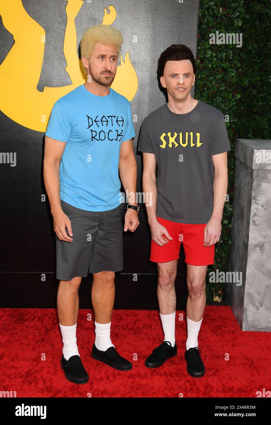 HOLLYWOOD, CALIFORNIA - APRIL 30: (L-R) Ryan Gosling and Mikey Day ...
