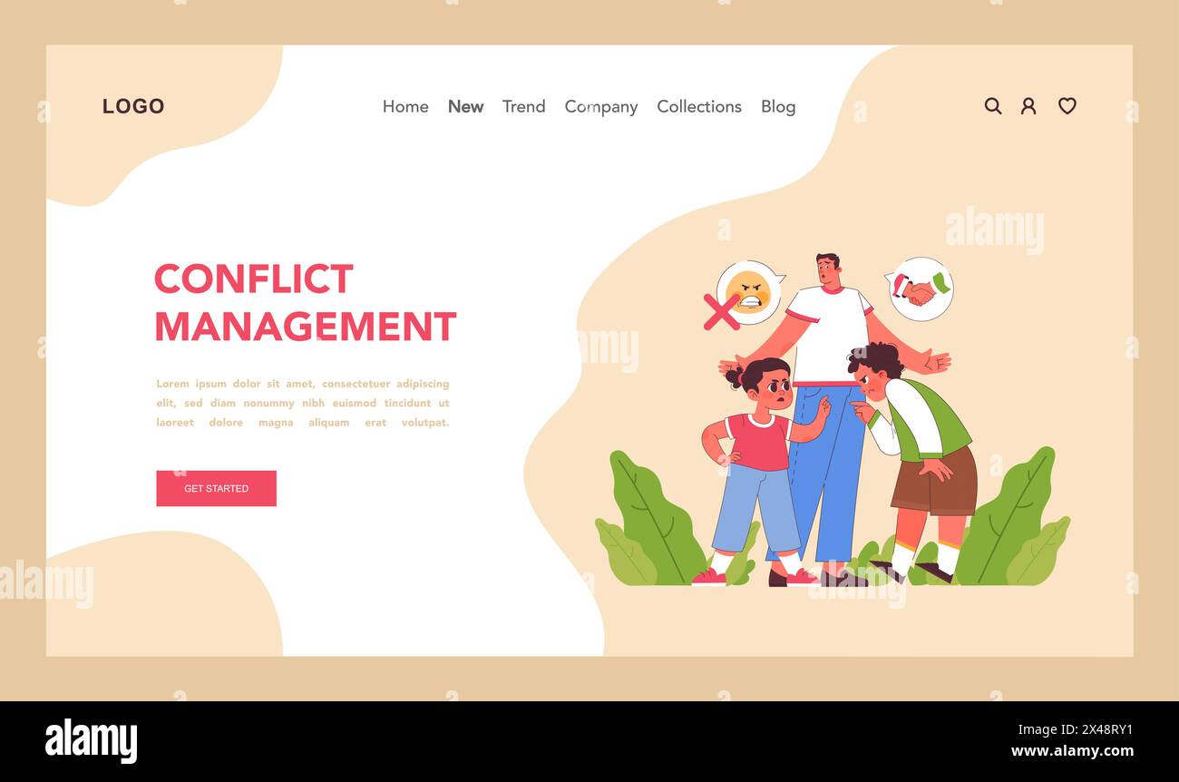 The cooperation parties Stock Vector Images - Alamy