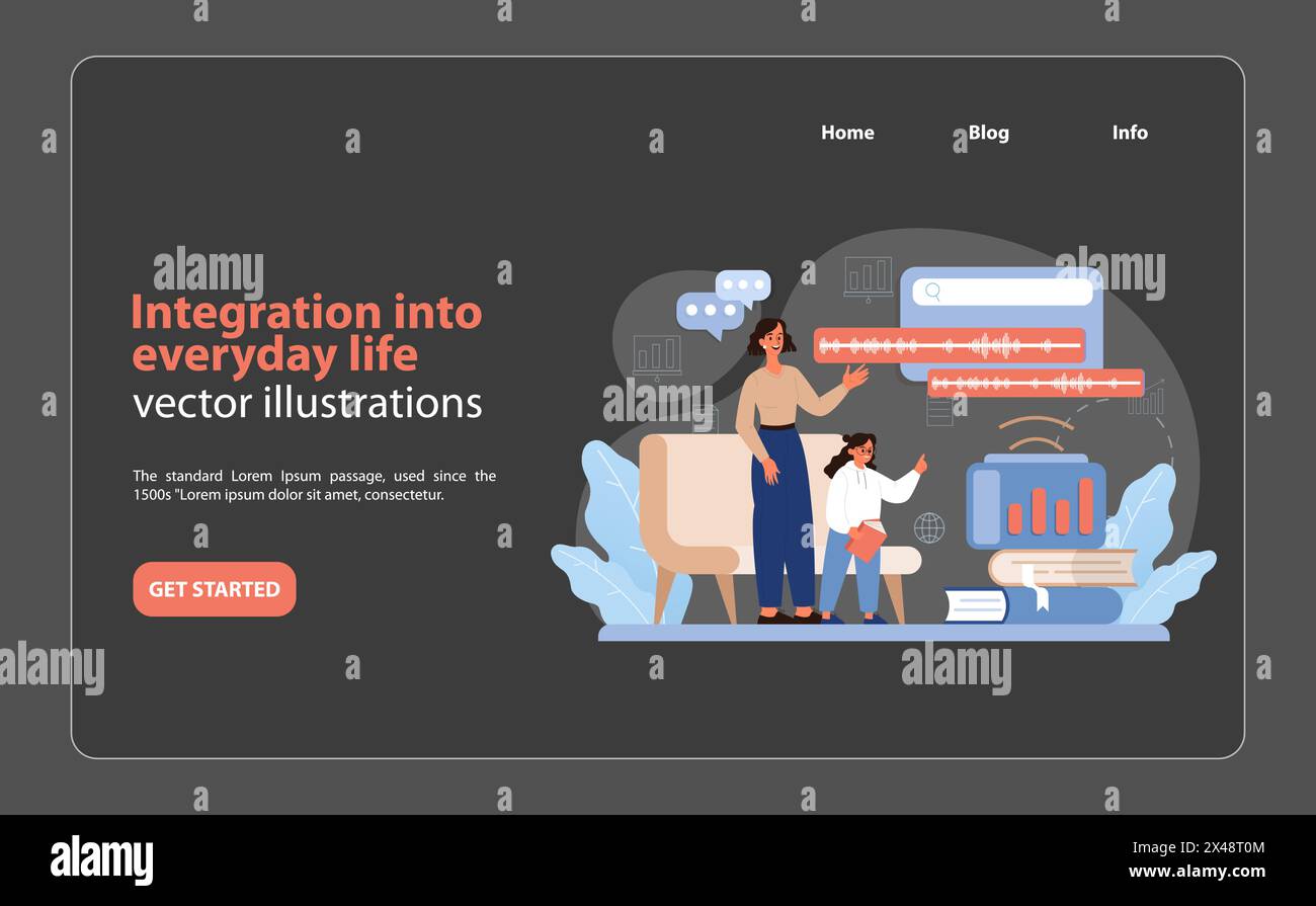 Everyday Brand Integration. Illustration highlighting the seamless ...