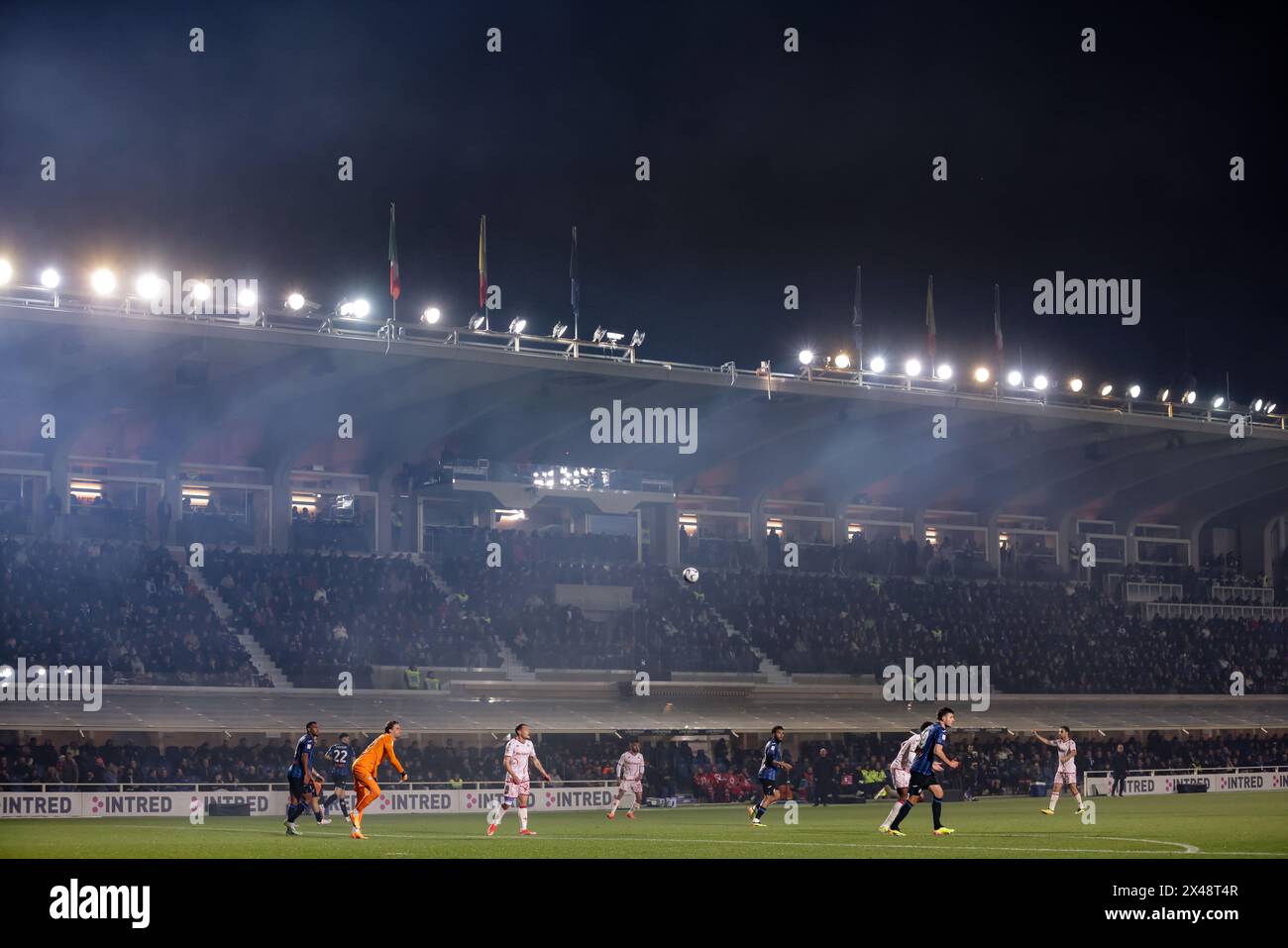 Stadium view football flares soccer hi-res stock photography and images ...
