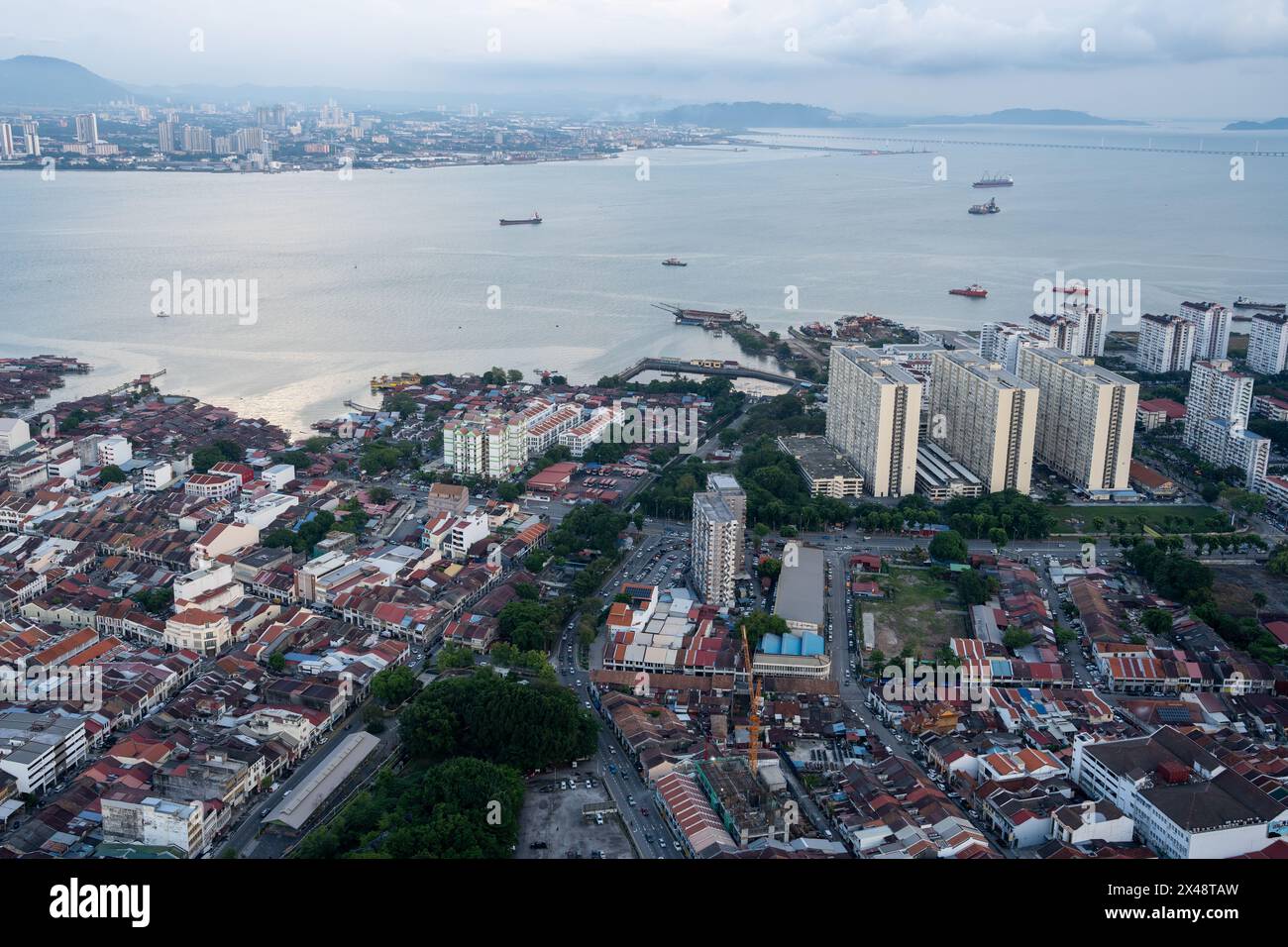 View the City of Georgetown on Penang Island in Malaysia Southeast Asia ...