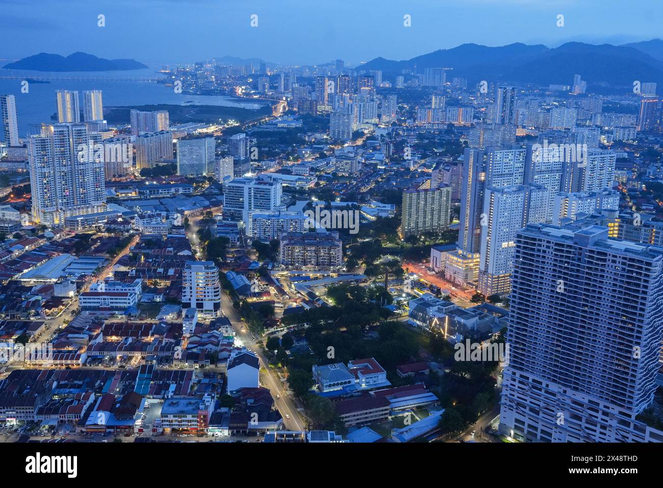 View the City of Georgetown on Penang Island in Malaysia Southeast Asia ...