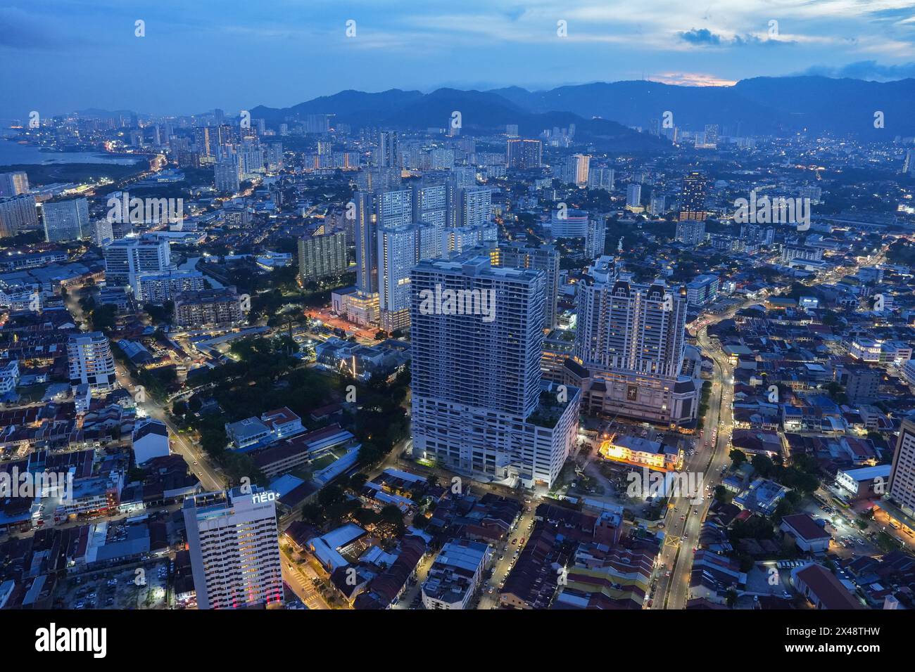 View the City of Georgetown on Penang Island in Malaysia Southeast Asia ...
