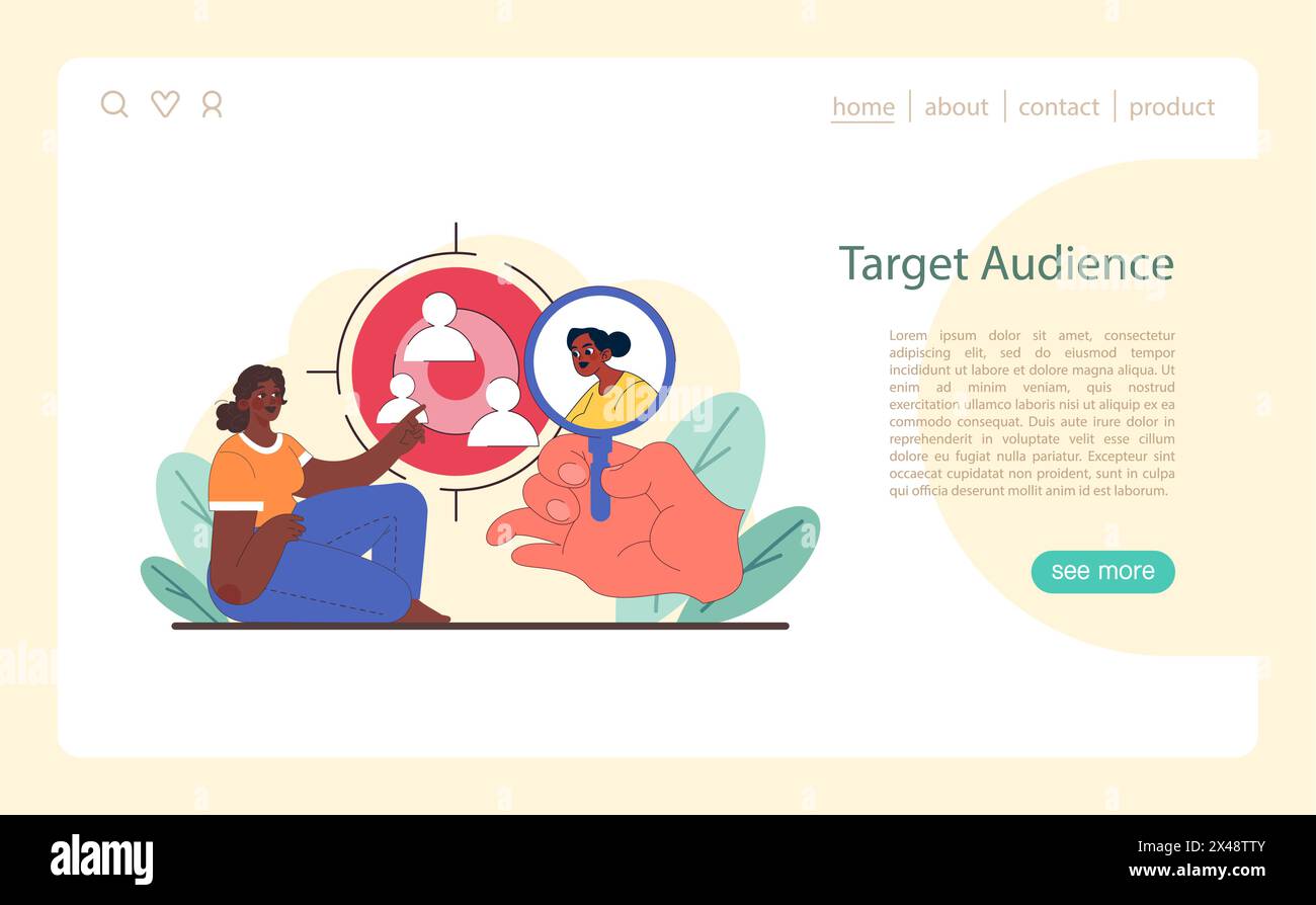 Target audience exploration in niche marketing. Visual representation ...