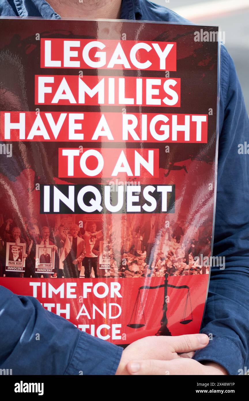 Belfast, United Kingdom 1 05 2024 Sinn Fein councillor Eamonn ...
