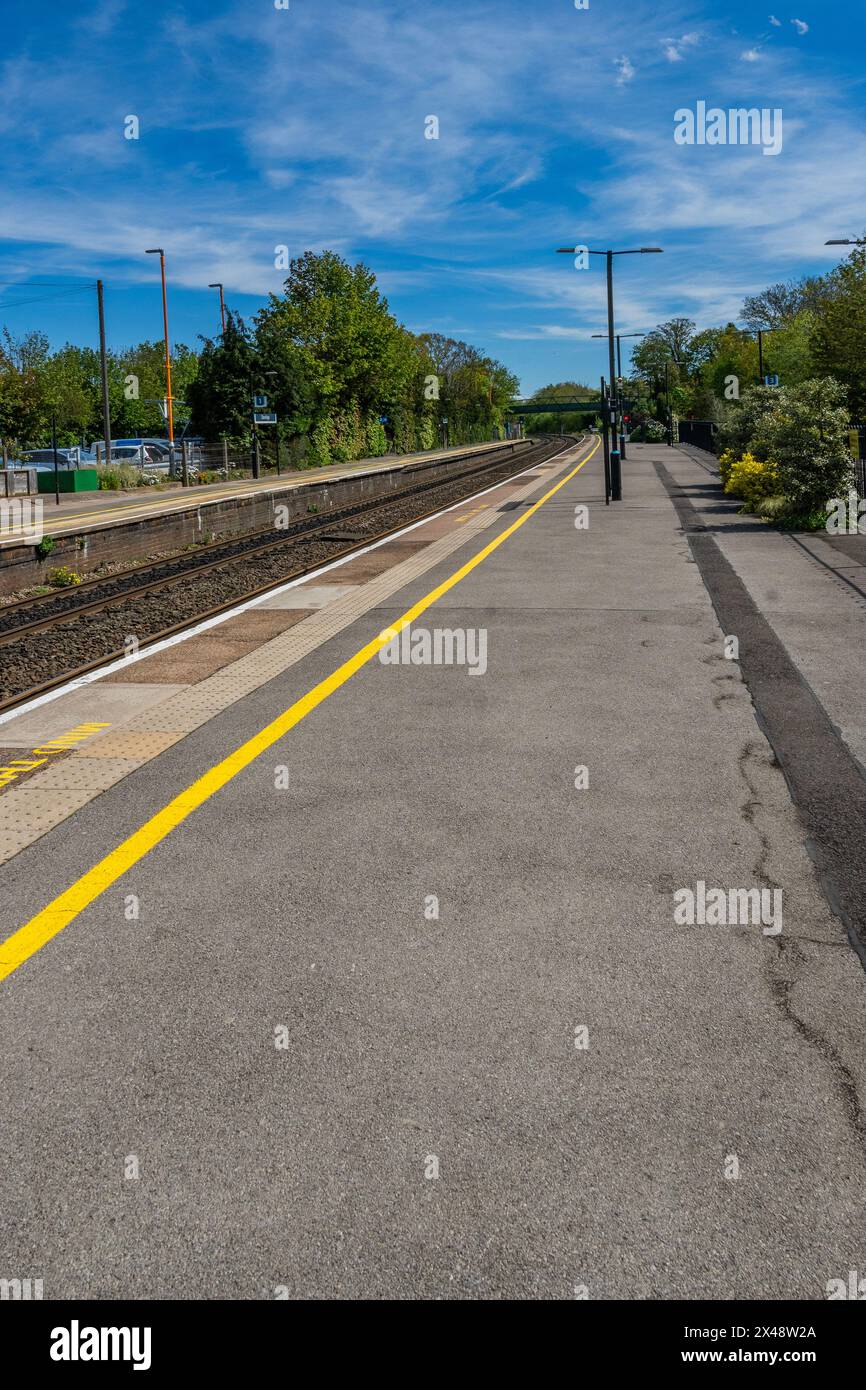 passengers on platform railway british rail network rail station west ...