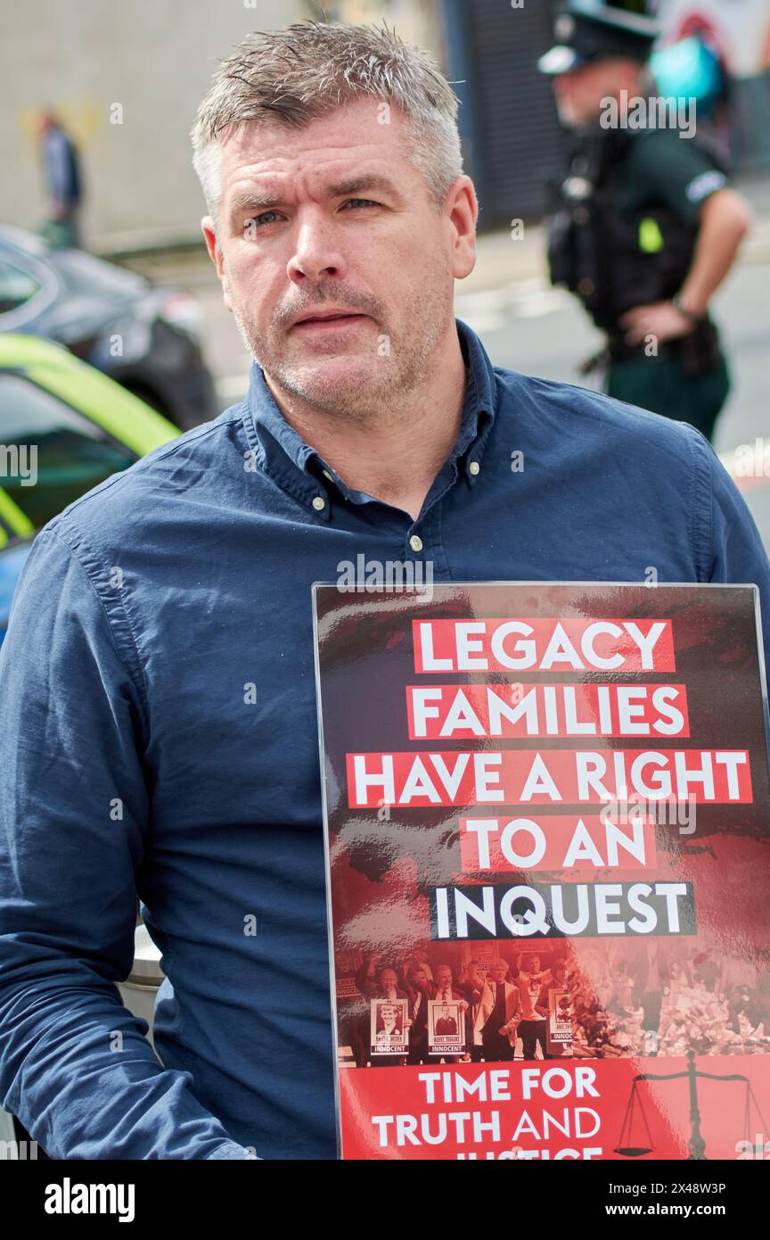 Belfast, United Kingdom 1 05 2024 Sinn Fein councillor Eamonn ...