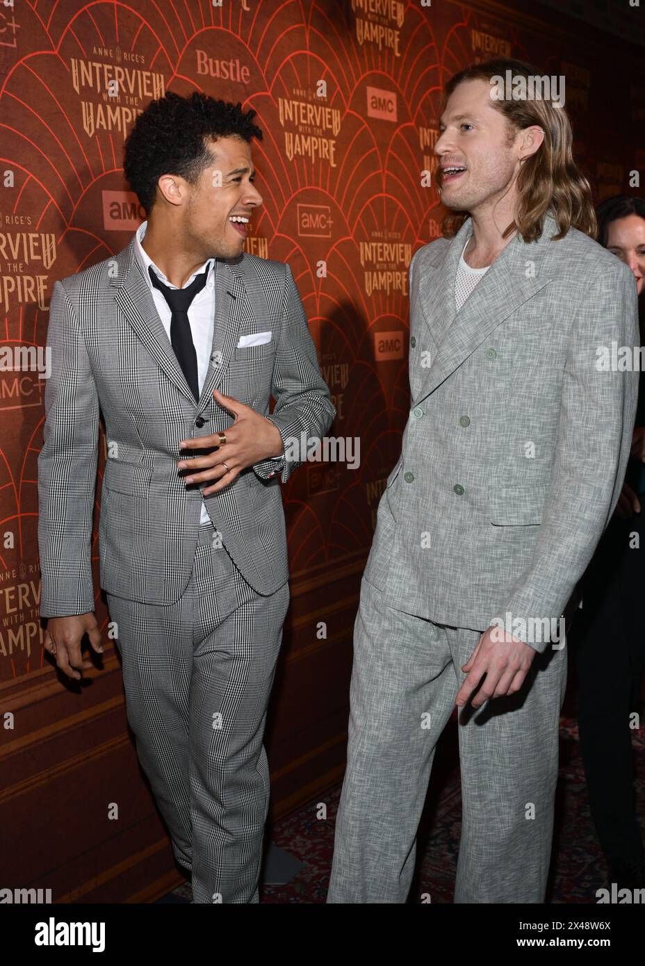 Jacob Anderson and Sam Reid Stock Photo - Alamy