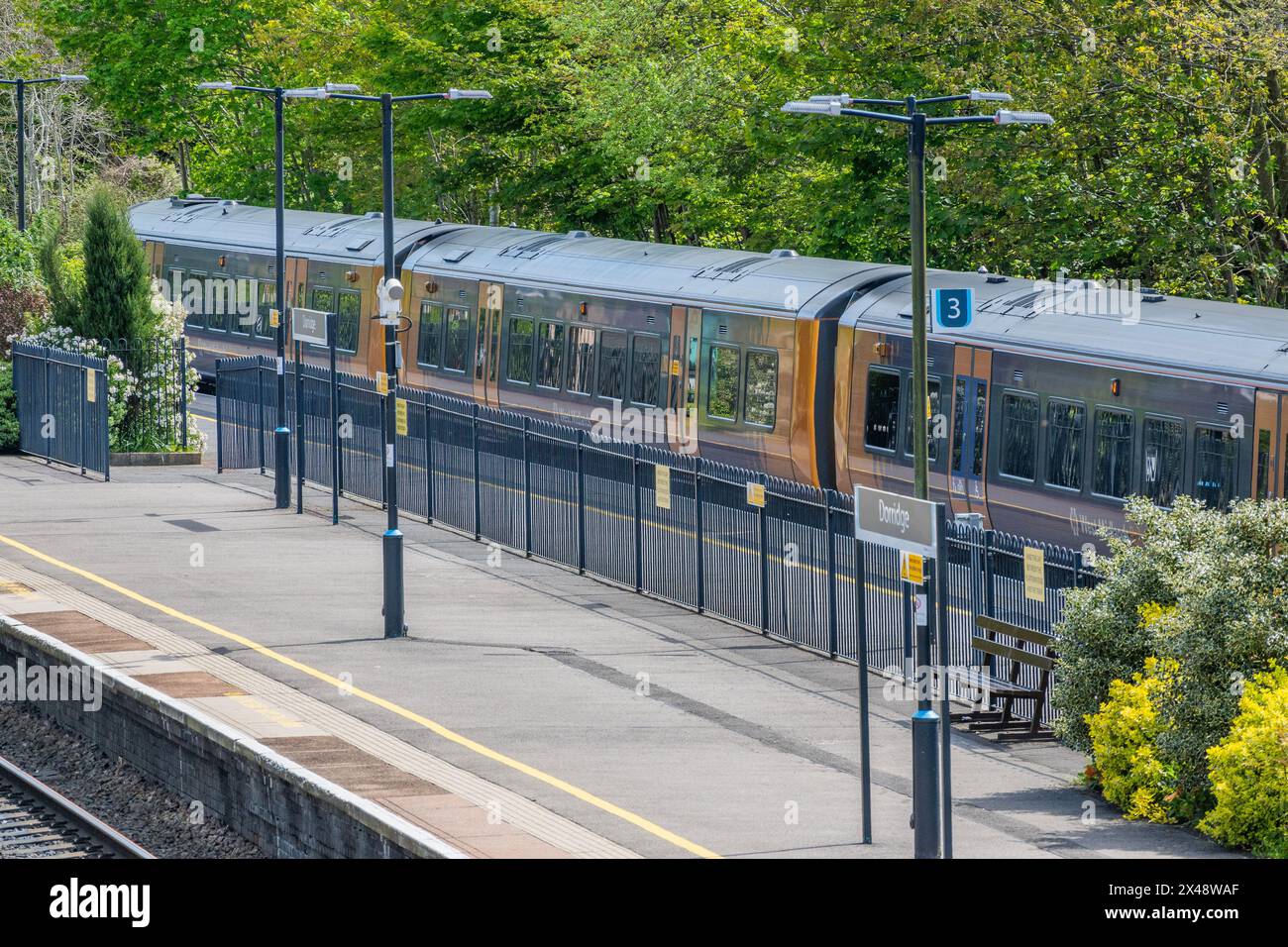 passengers on platform railway british rail network rail station west ...