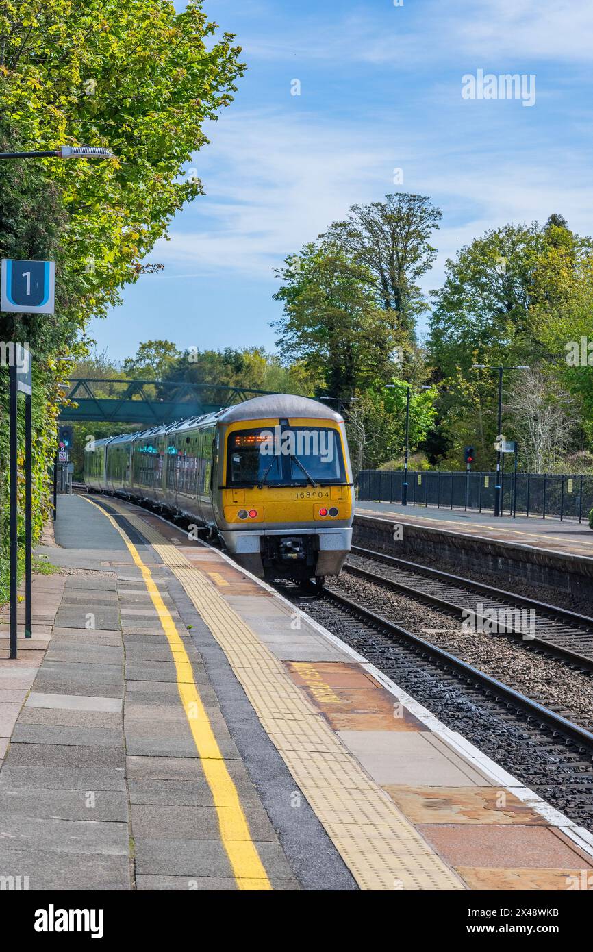passengers on platform railway british rail network rail station west ...
