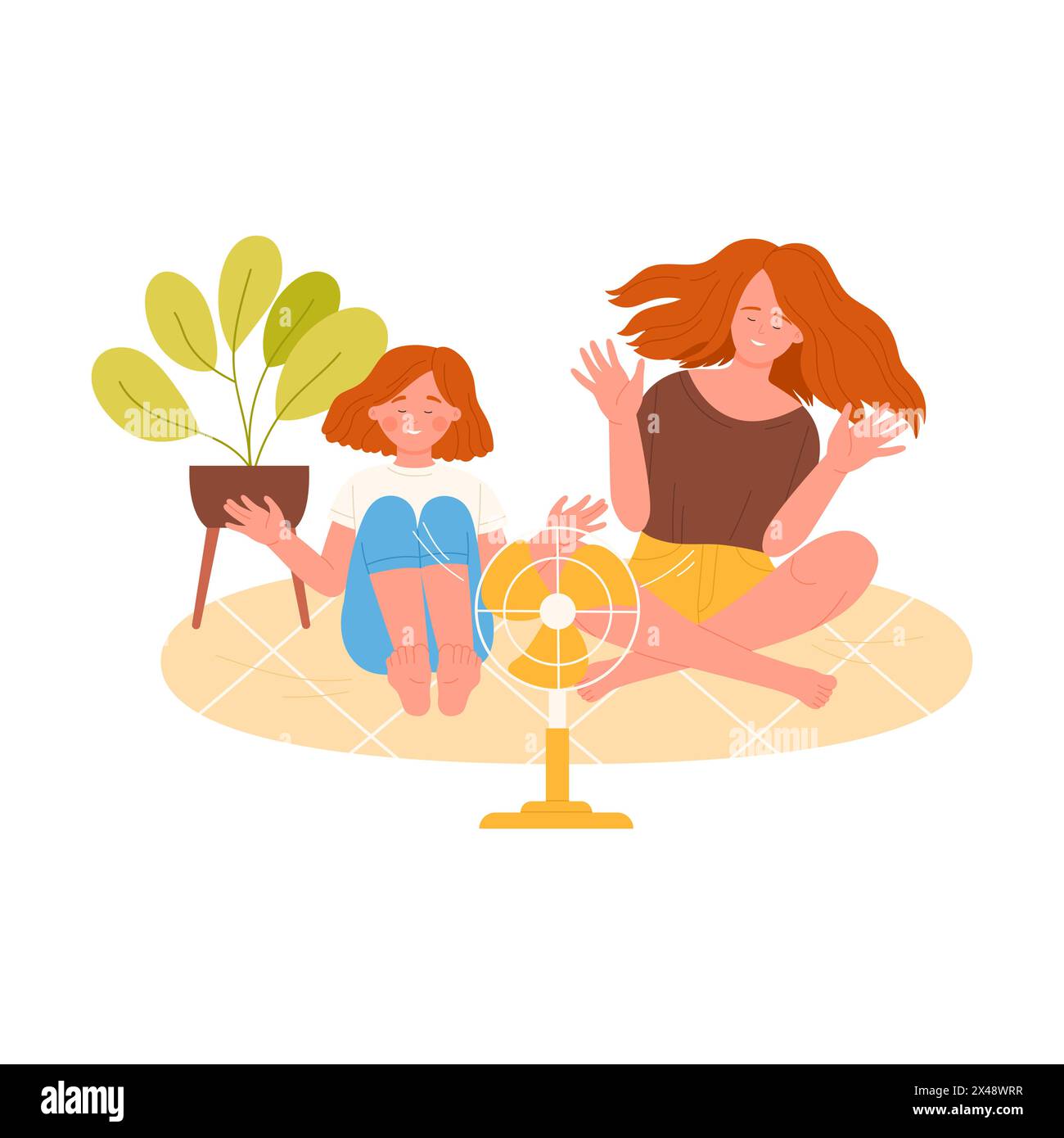 Heat heatwave Stock Vector Images - Alamy