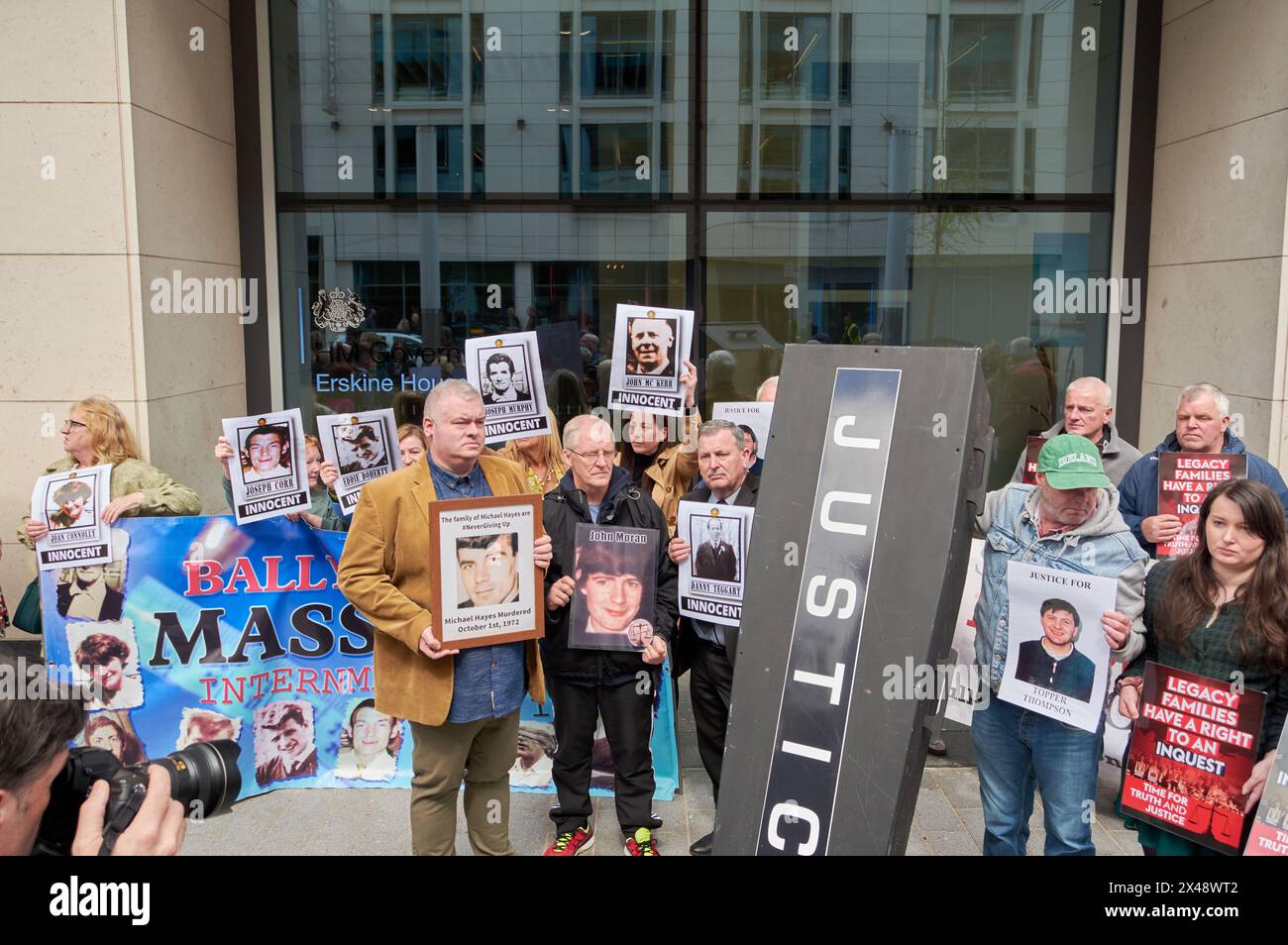 Belfast, United Kingdom 1 05 2024 Families of those killed during the ...