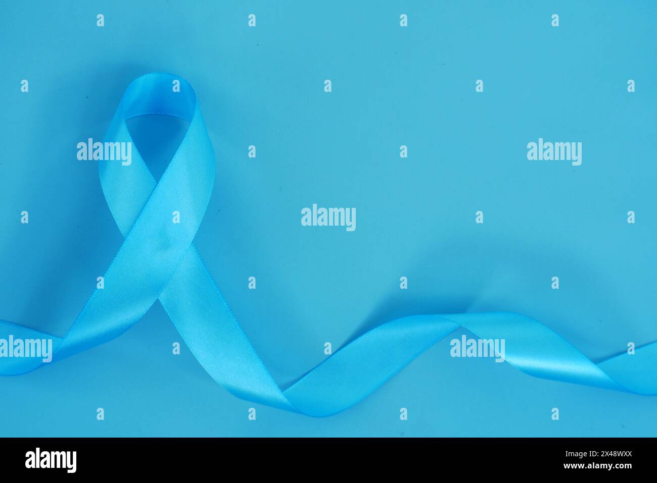 Blank Blue ribbon for Cancer Awareness Stock Photo - Alamy