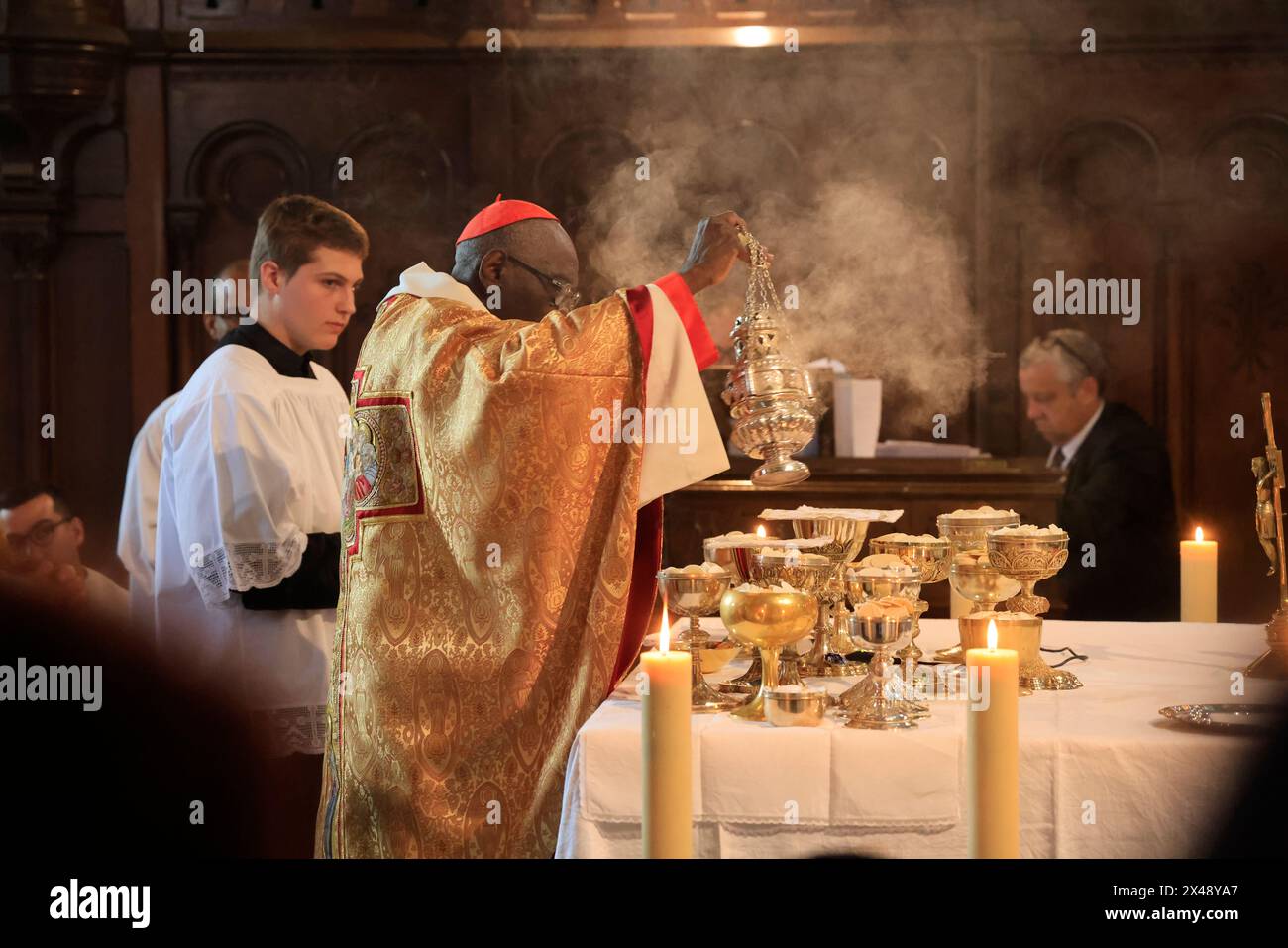 Le Dorat, France. Septennial ostensions of Dorat which celebrate the ...