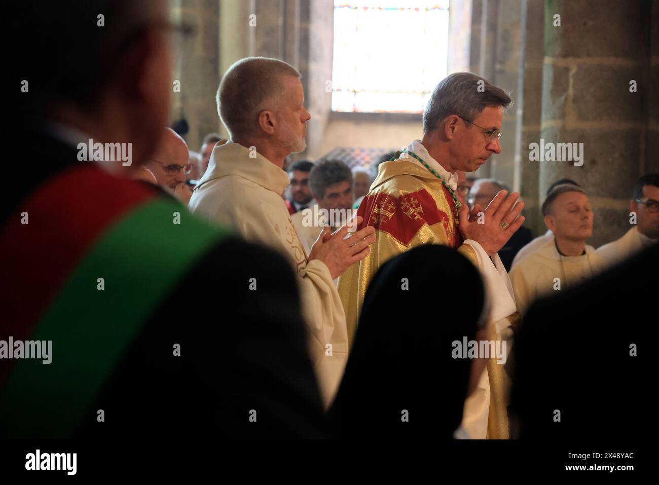 Le Dorat, France. Septennial ostensions of Dorat which celebrate the ...