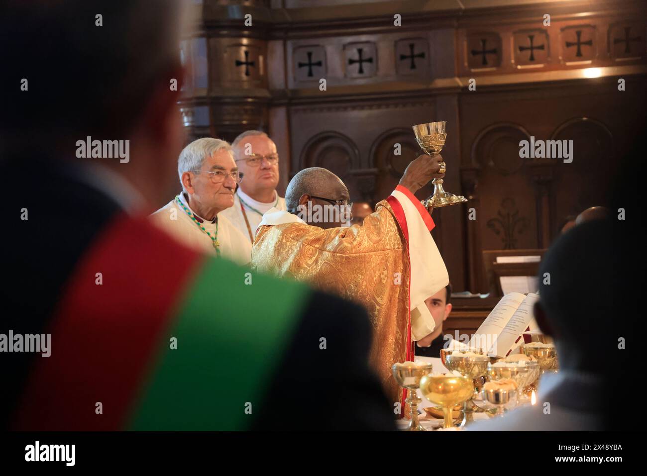 Le Dorat, France. Septennial ostensions of Dorat which celebrate the ...