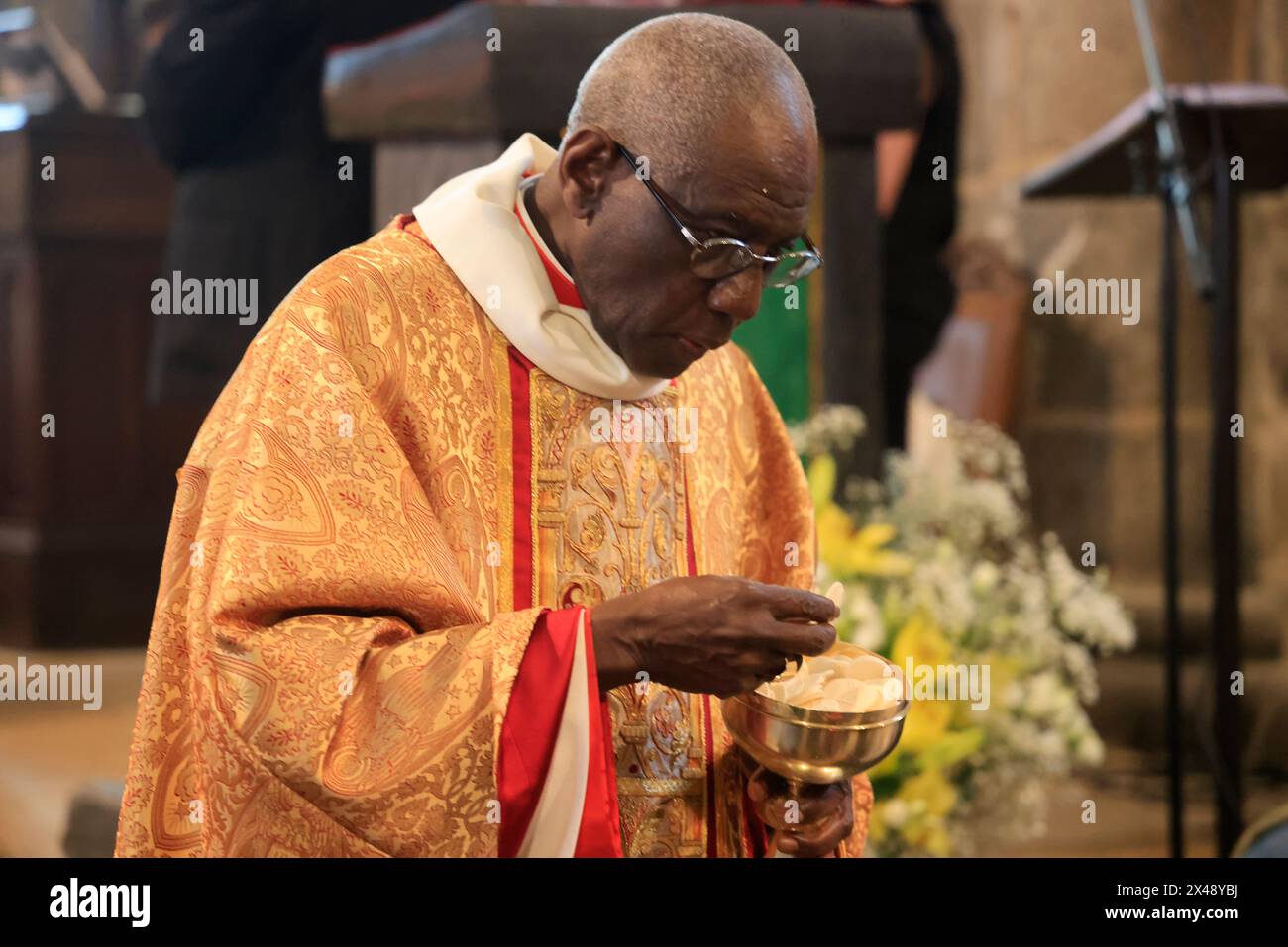 Le Dorat, France. Septennial ostensions of Dorat which celebrate the ...