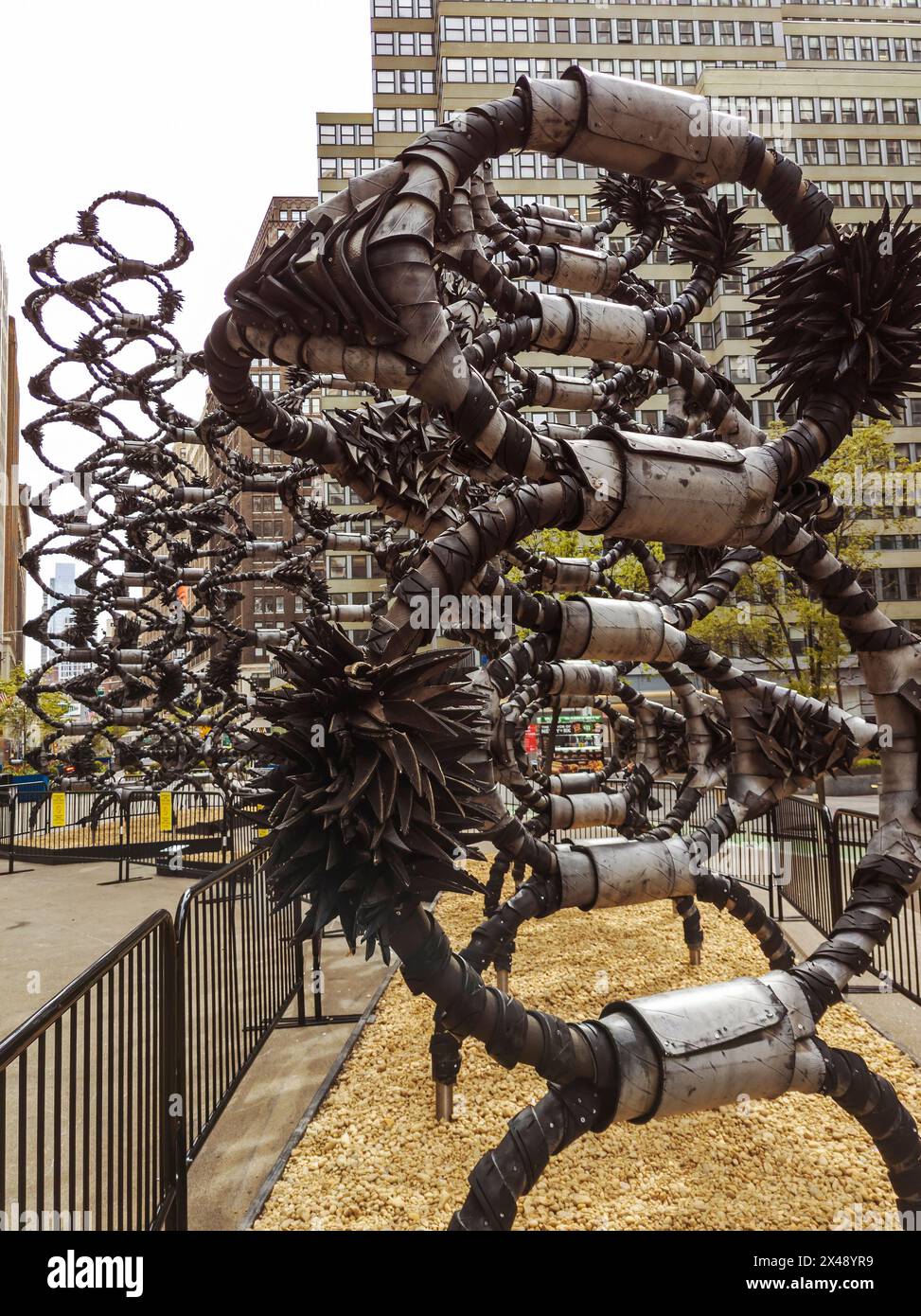 Visitors to the Garment Center in New York on Sunday, April 21, 2024 ...