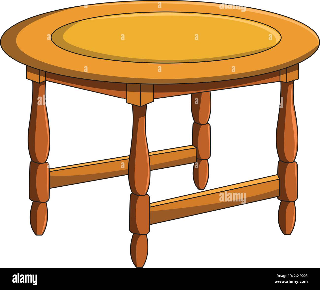 Round a table Stock Vector Images - Alamy