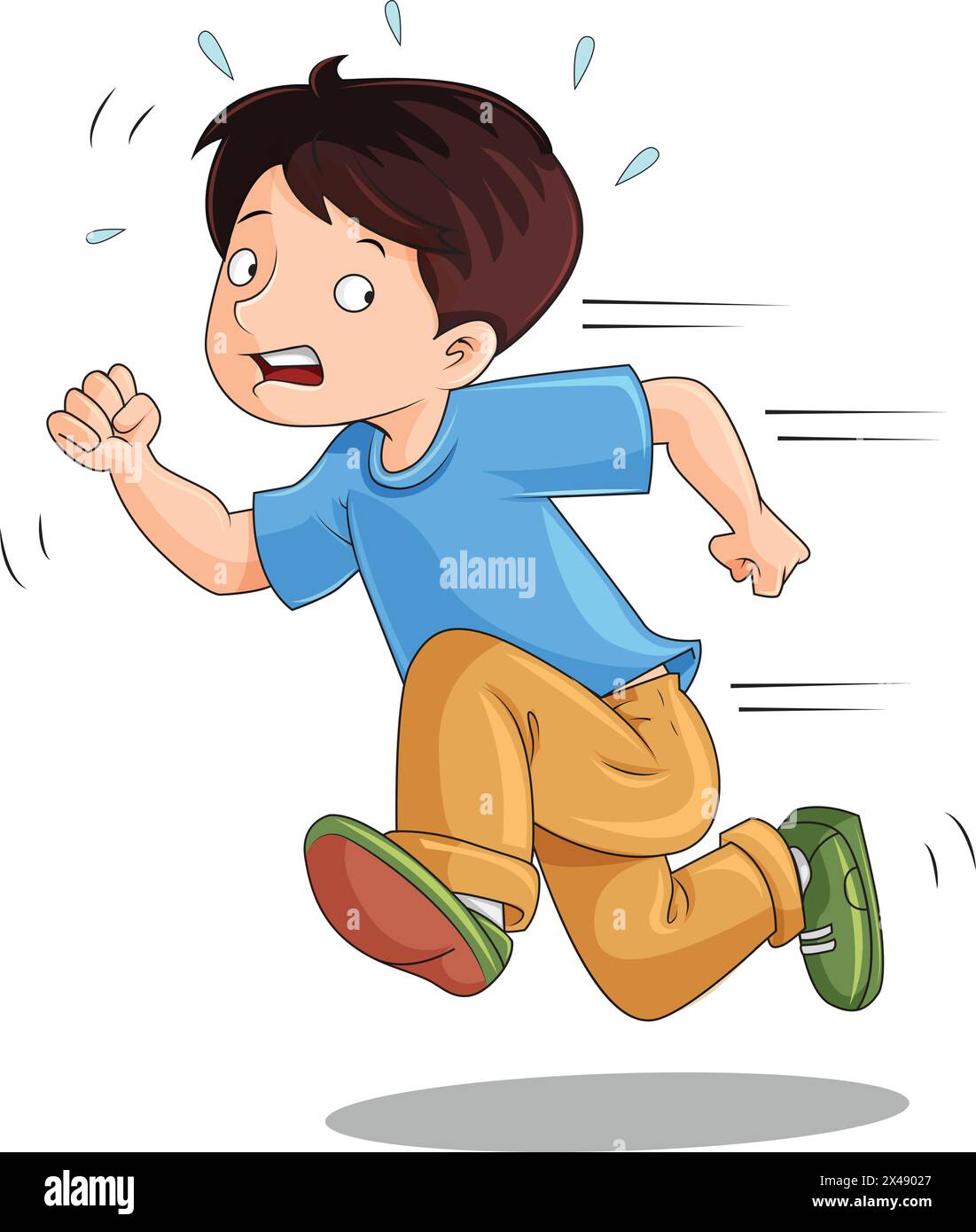 Running student Stock Vector Images - Alamy