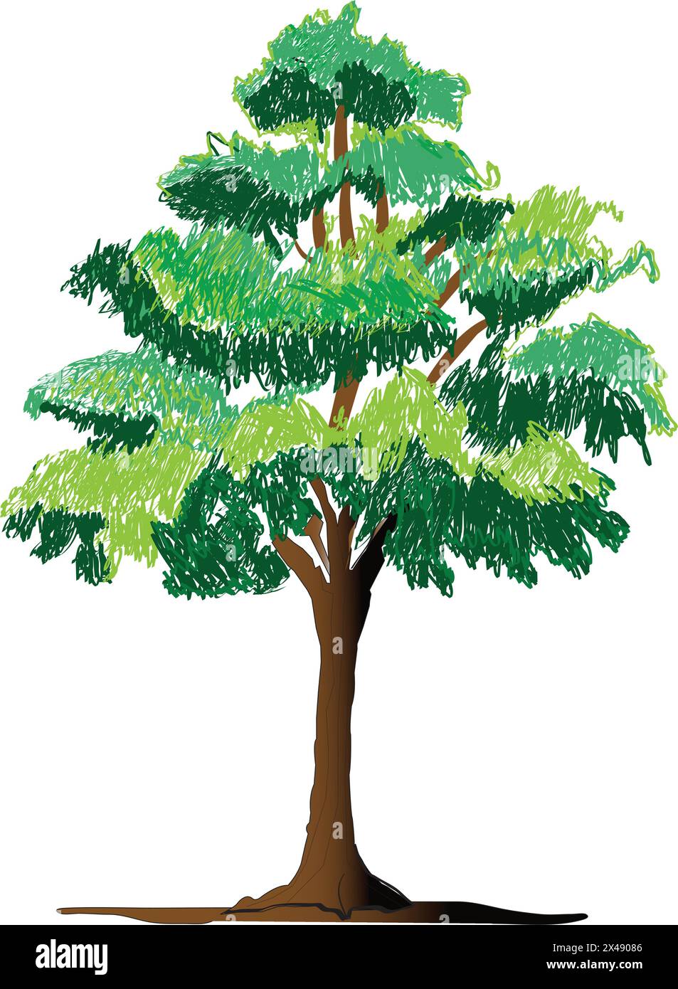 Big tree clipart hi-res stock photography and images - Alamy