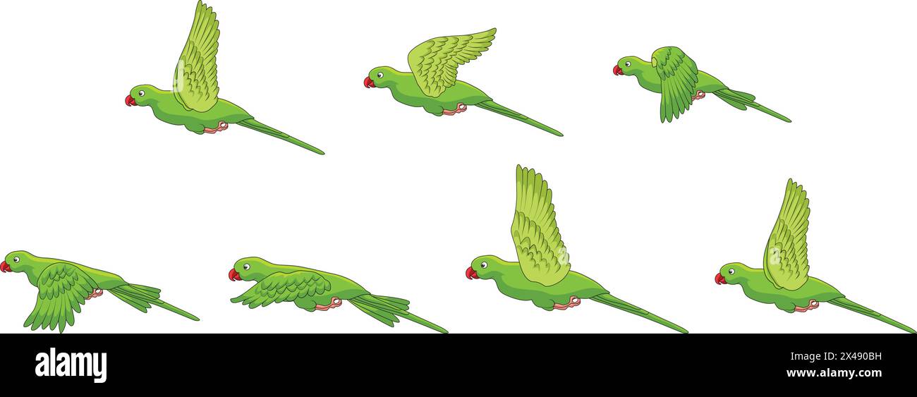 Flying bird cartoon animation hi-res stock photography and images - Alamy