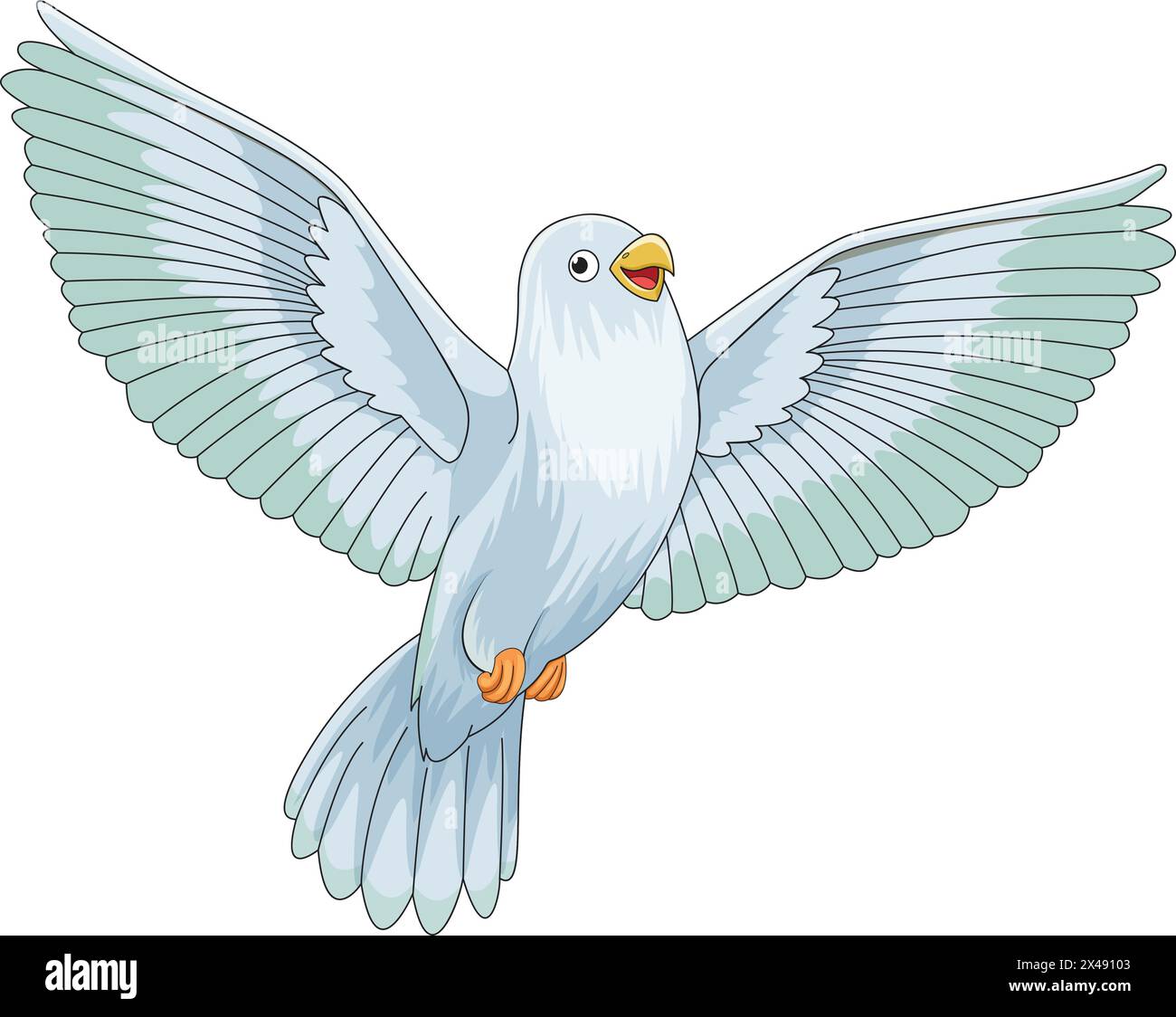 Cute flying pigeon Stock Vector Image & Art - Alamy