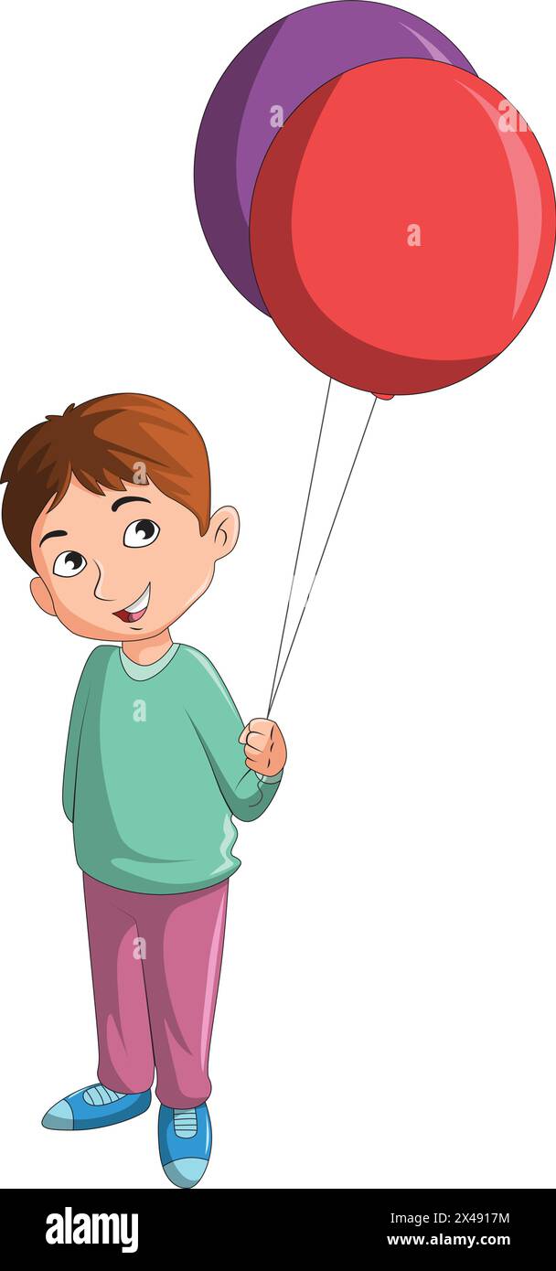 Red balloons in shape Stock Vector Images - Alamy