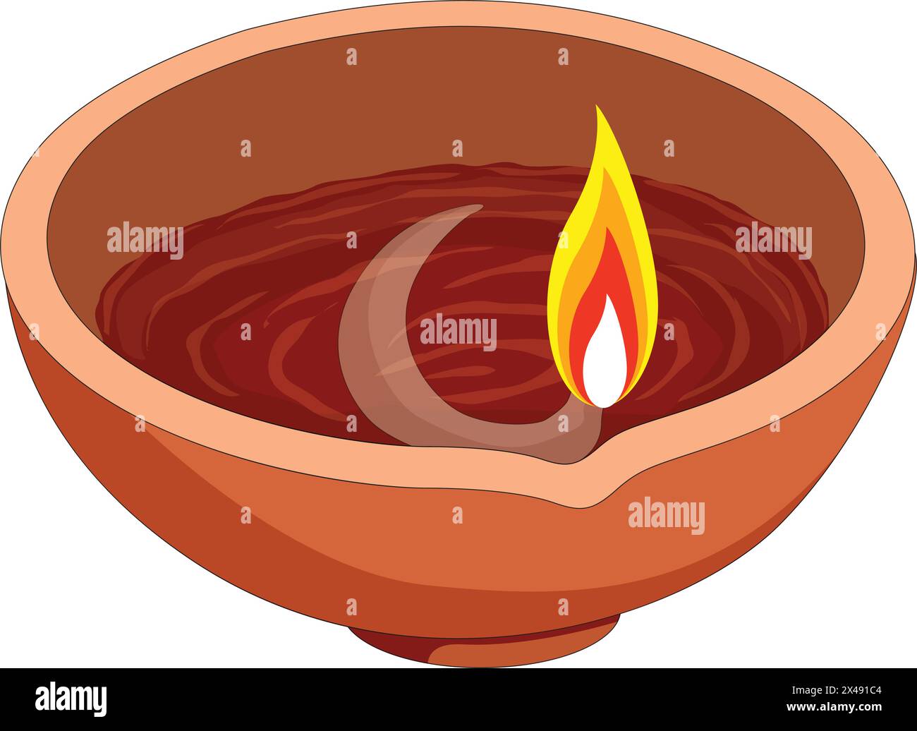 Diwali ritual Stock Vector Images - Alamy