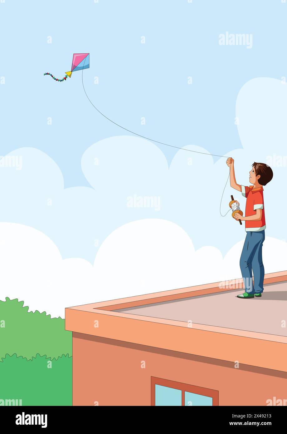 Flying ceremony Stock Vector Images - Alamy