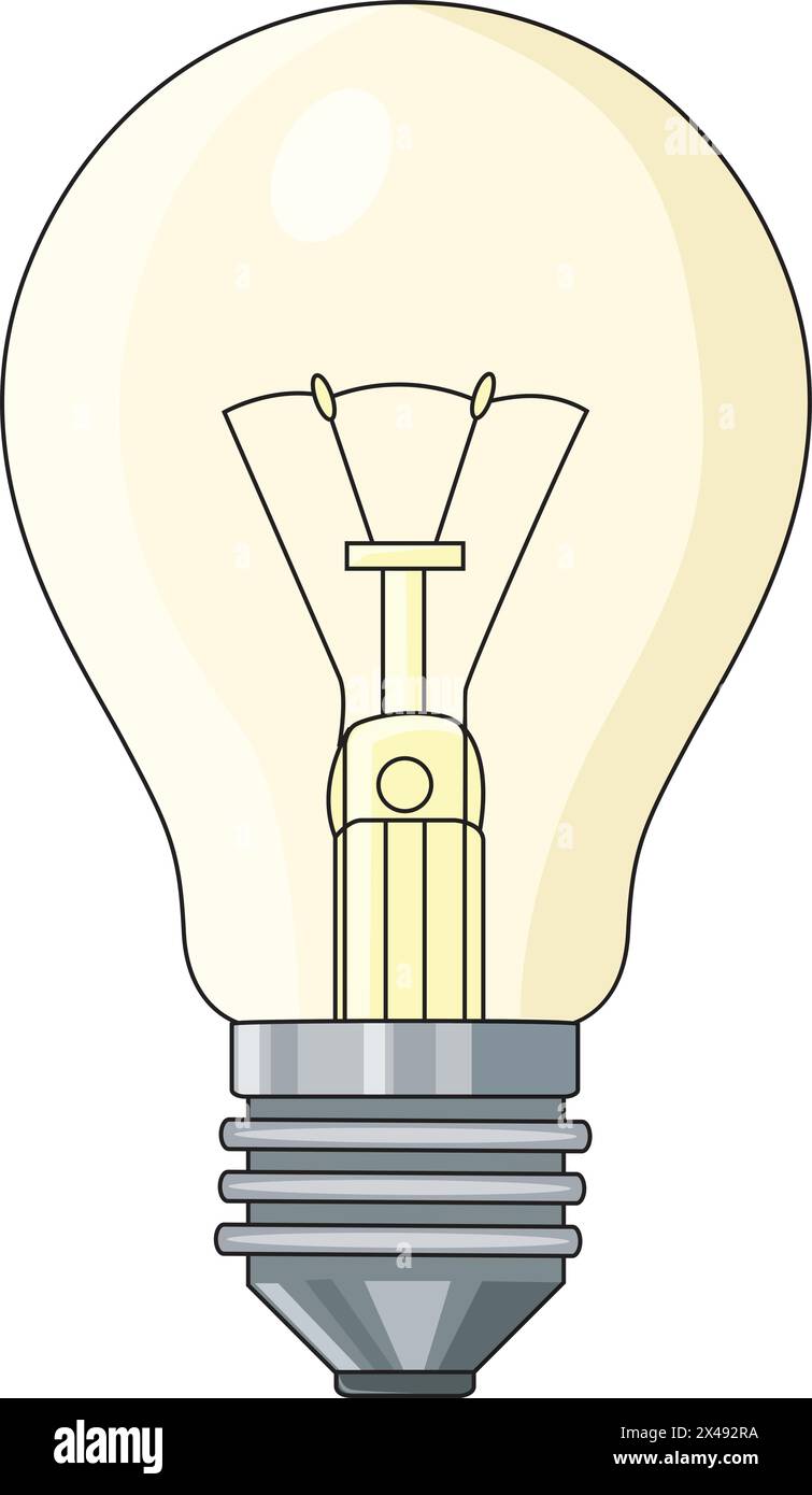 Incandescent lamp light bulb on Stock Vector Images - Alamy