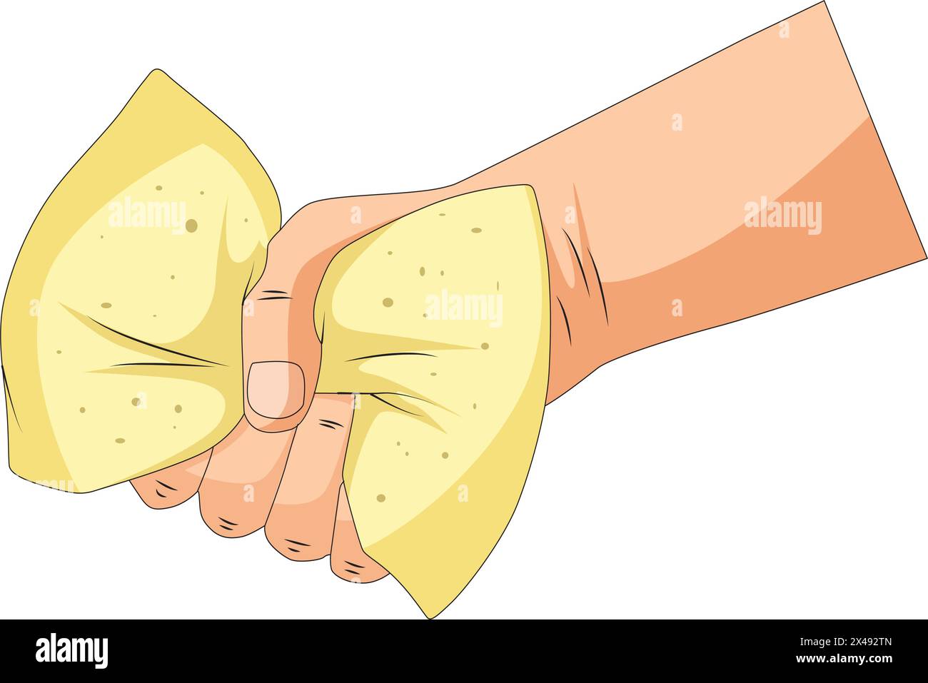 Man squeezing sponge Stock Vector Image & Art - Alamy