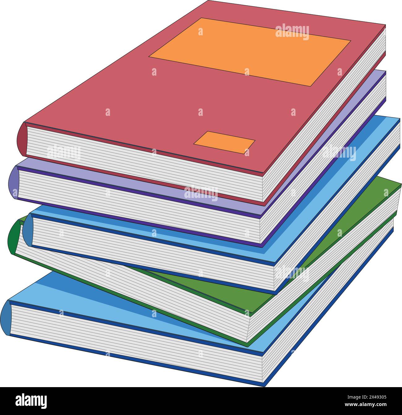 School library books Stock Vector Images - Alamy