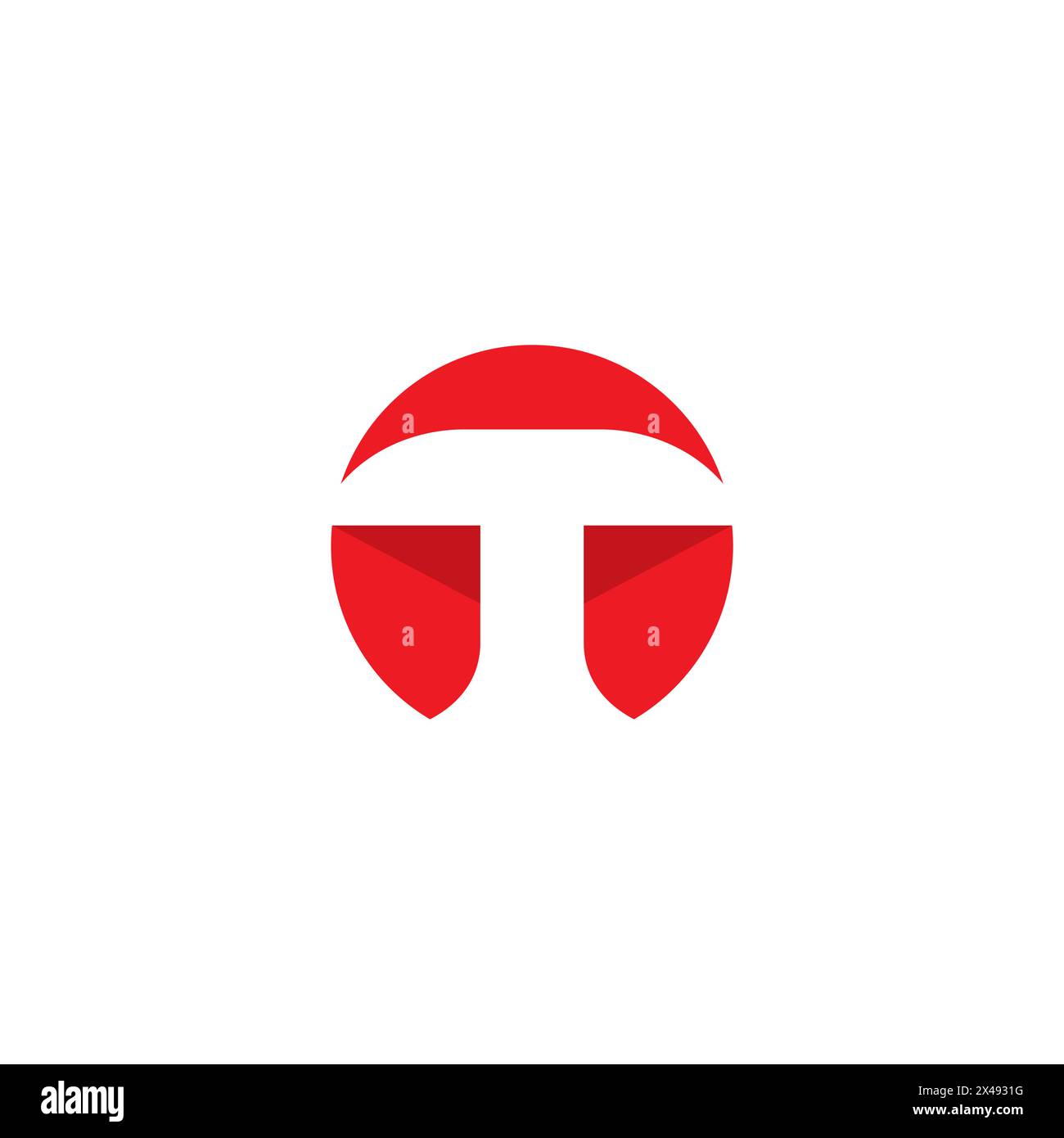 Letter T Modern Design with red color Stock Vector Image & Art - Alamy