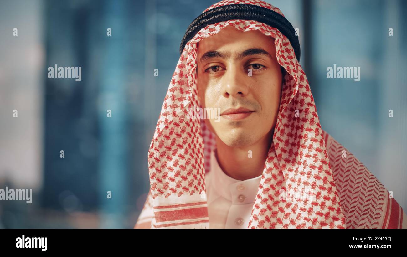 Portrait of Successful Muslim Businessman in Traditional Outfit Posing ...