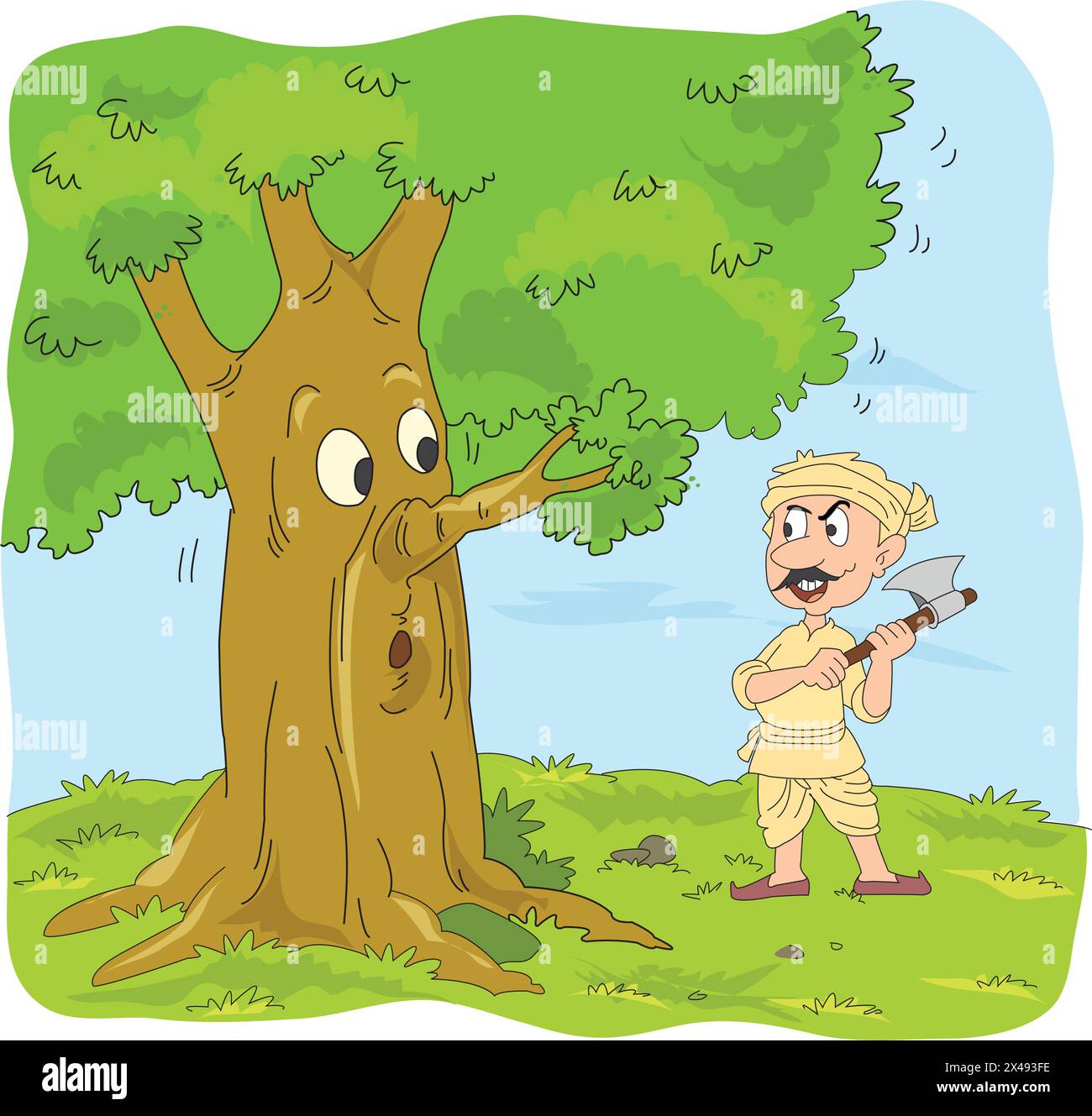 Tree animated Stock Vector Images - Alamy