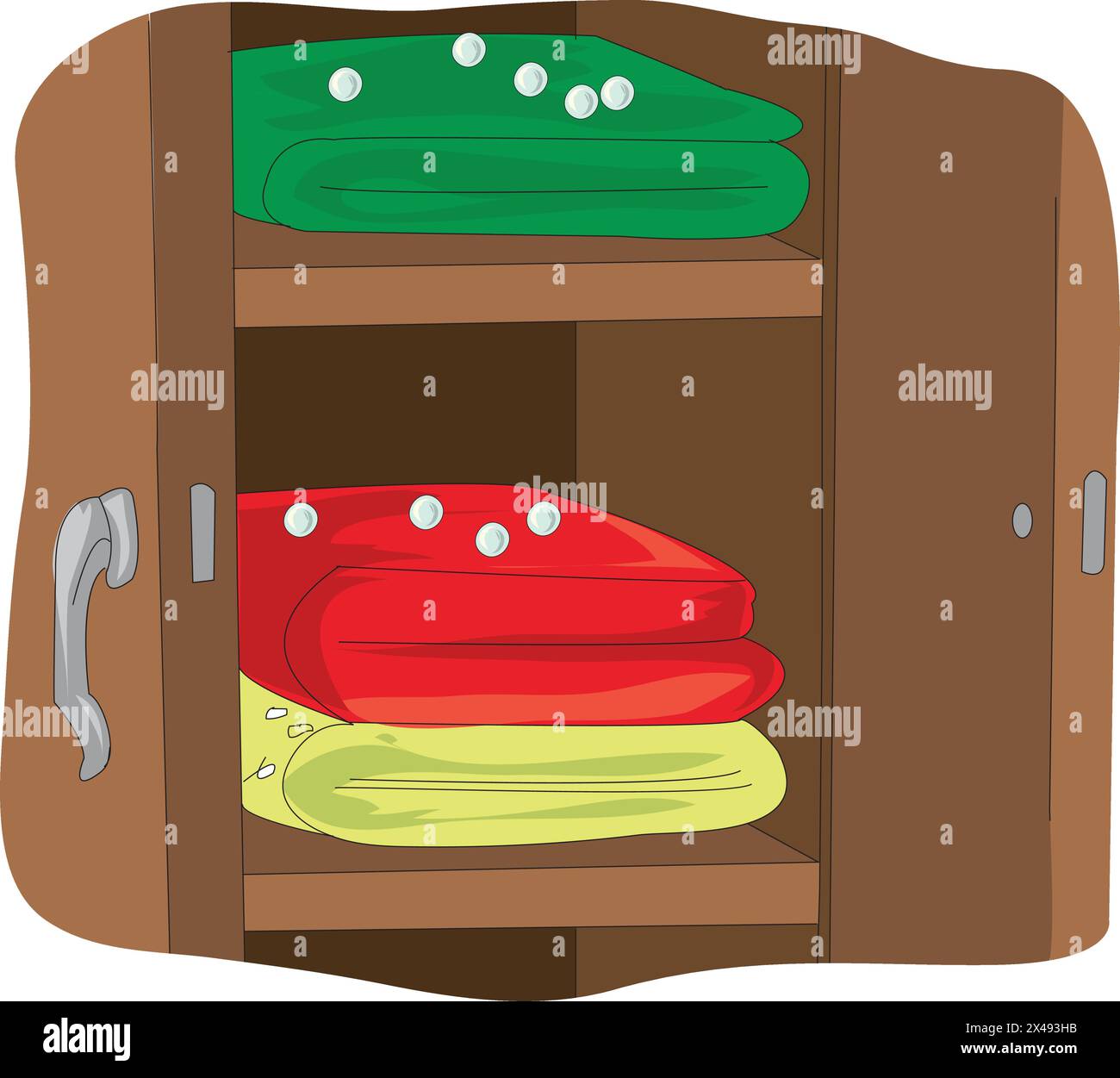 Different clothes in wardrobe Stock Vector Image & Art - Alamy