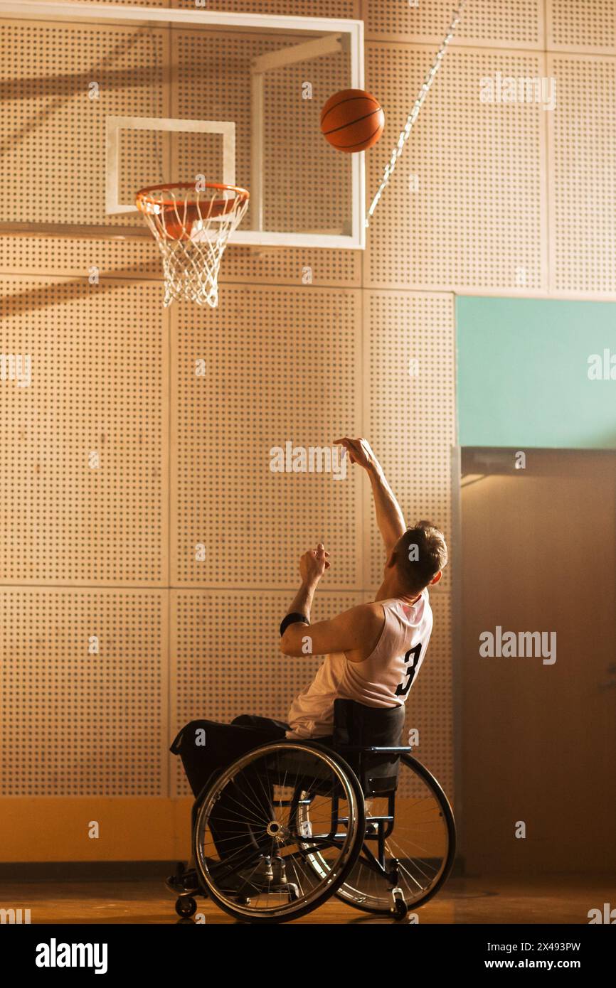 Sport basketball action disability wheelchair hi-res stock photography ...